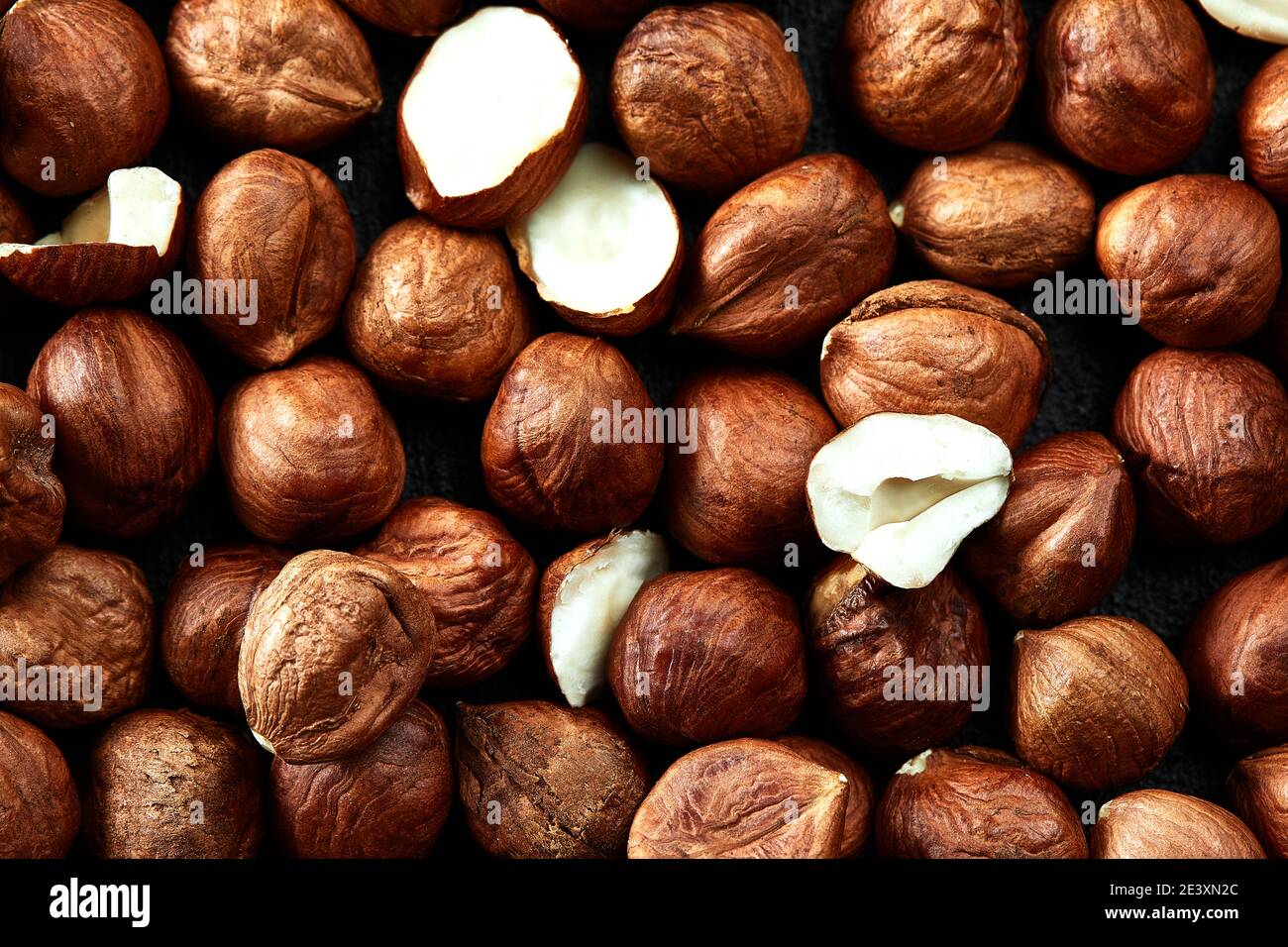 Close up of Hazelnut kernels - Food Frame Background, macro detailed ...