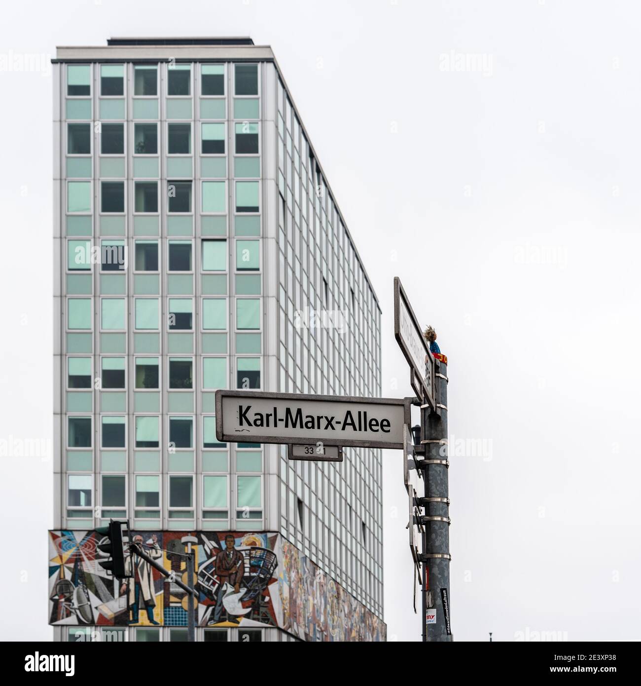 Berlin, Germany - July 30, 2019: Residential buildings from soviet era ...
