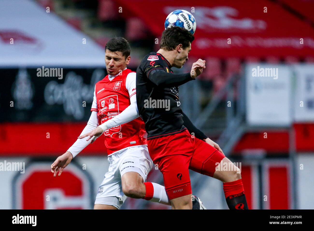 MAASTRICHT, NETHERLANDS - JANUARY 19: L-R: Koen Kostons of MVV, Herve ...