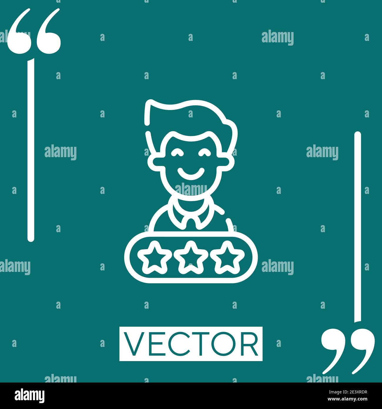 person vector icon Linear icon. Editable stroked line Stock Vector ...