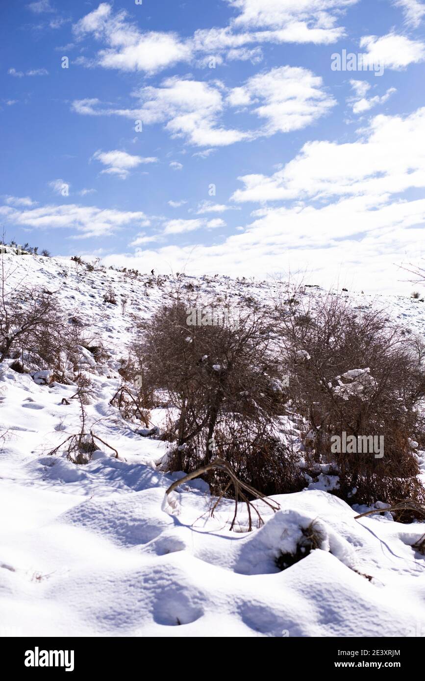 Winter snowy bumpy landscape hi-res stock photography and images - Alamy