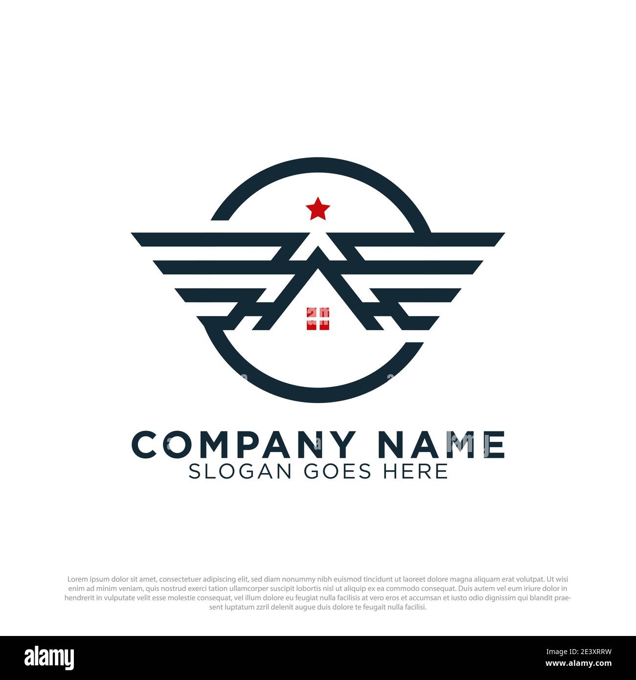 Military american real estate logo design inspiration, best for ...
