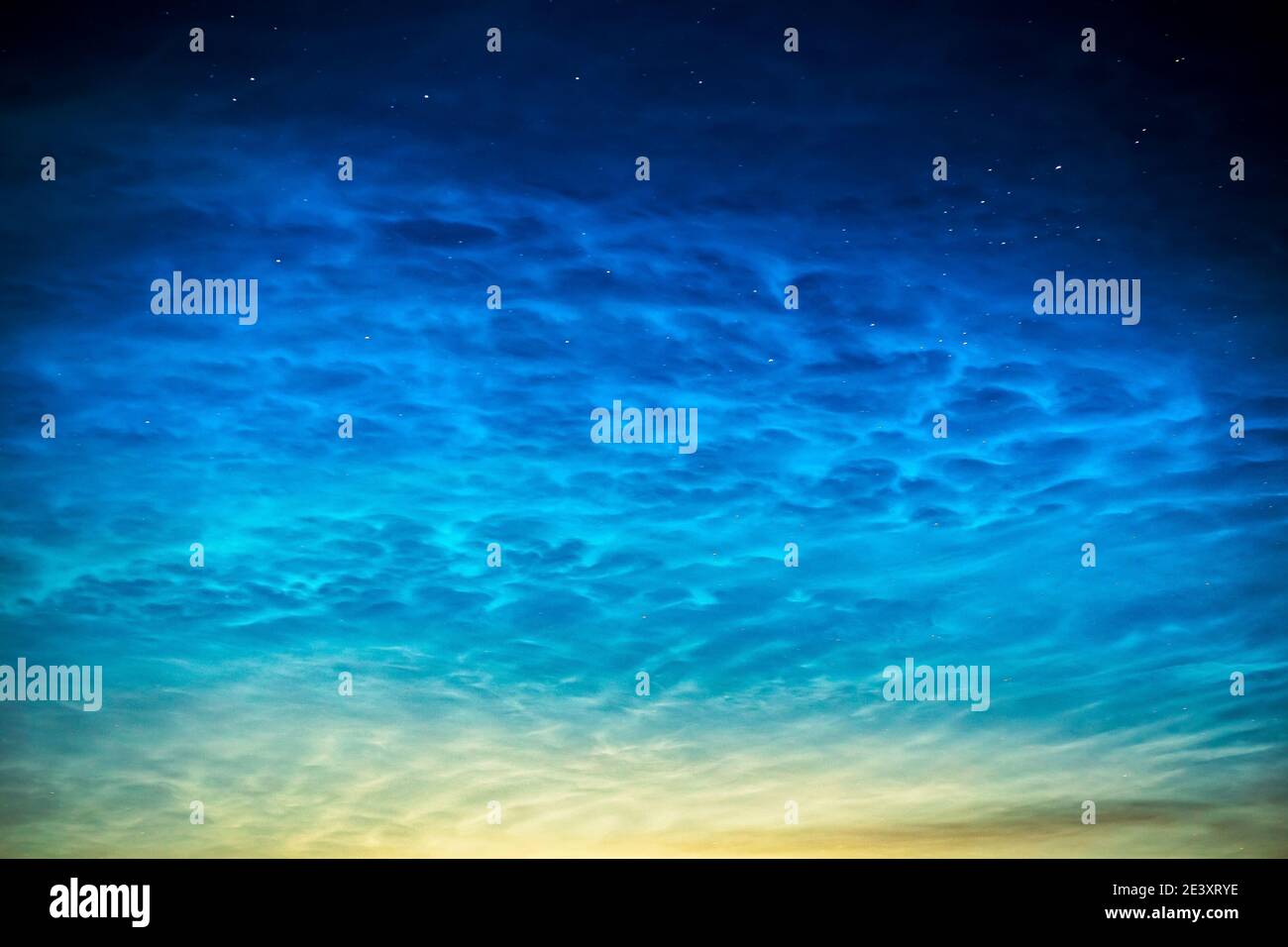 Night luminous clouds hi-res stock photography and images - Alamy
