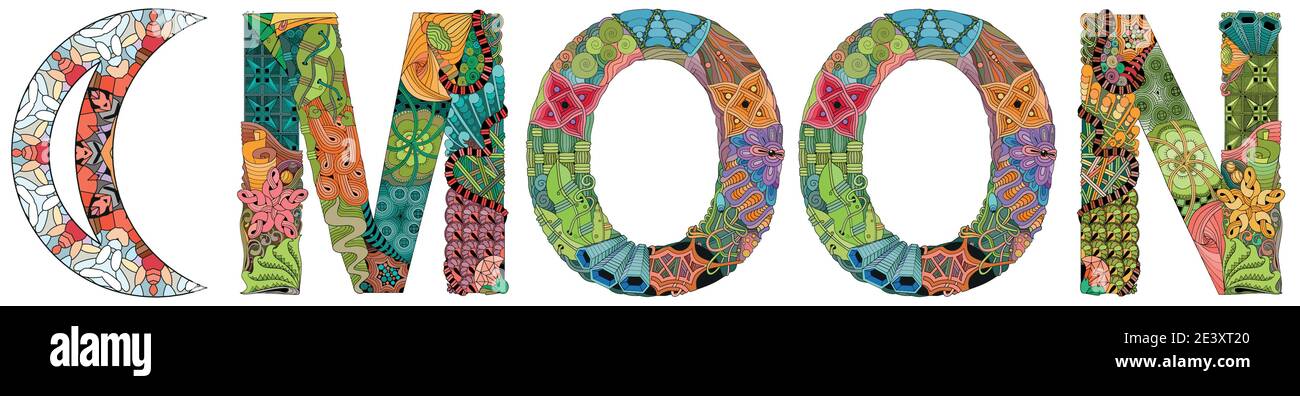 Moon sign, astrology concept art. Tattoo design. Horoscope signs, magic ...