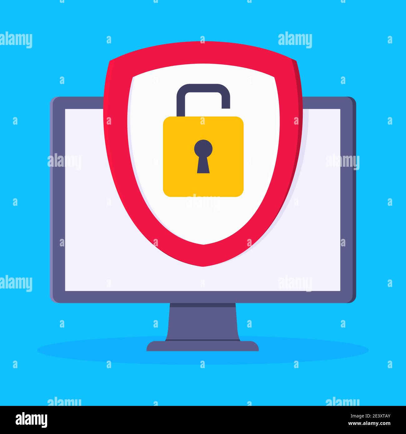 Confidential on screen Stock Vector Images - Alamy