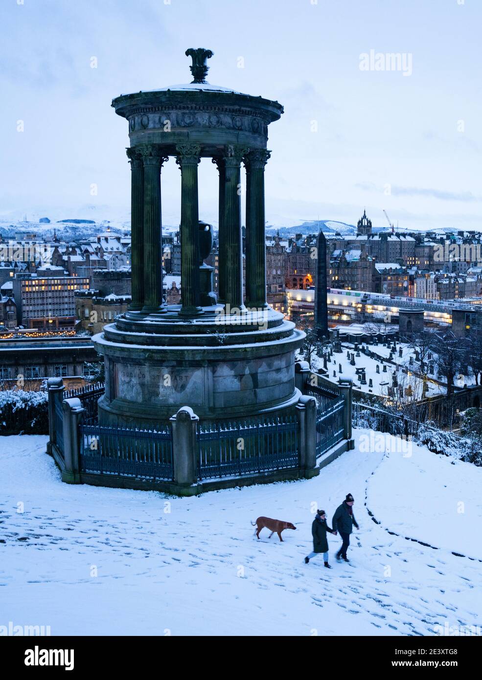 Edinburgh, Scotland, UK. 21 January 2021. Storm Christoph brought ...