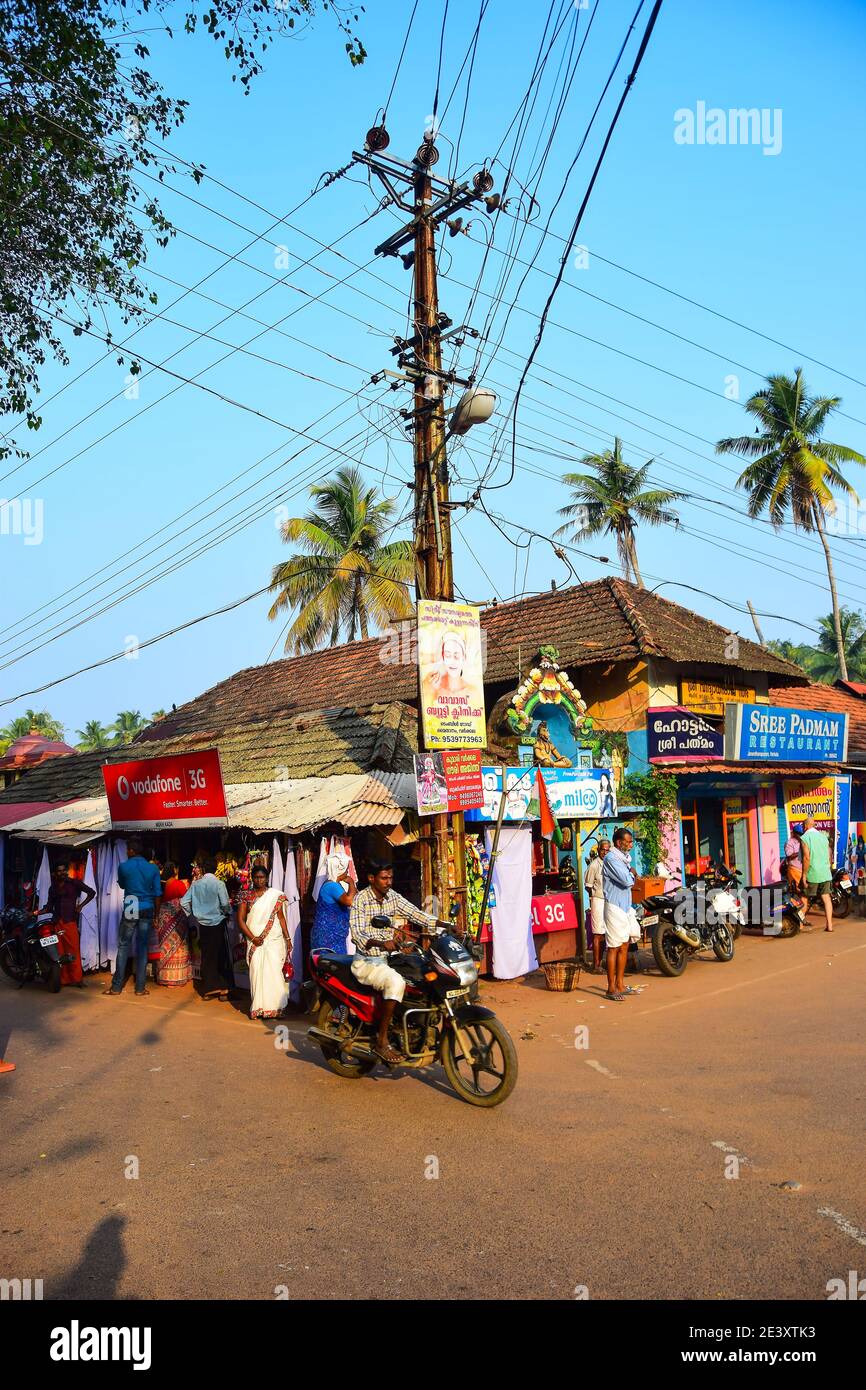 Varkala Temple, Janardana Swami Temple, Varkala, Kerala, India Stock ...