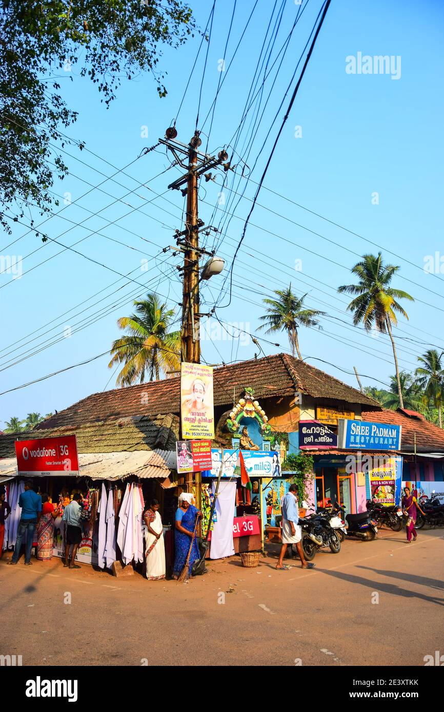 Varkala Temple, Janardana Swami Temple, Varkala, Kerala, India Stock ...
