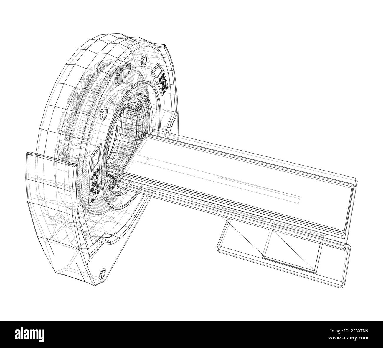 3d illustration of a MRI machine Stock Vector Image & Art - Alamy