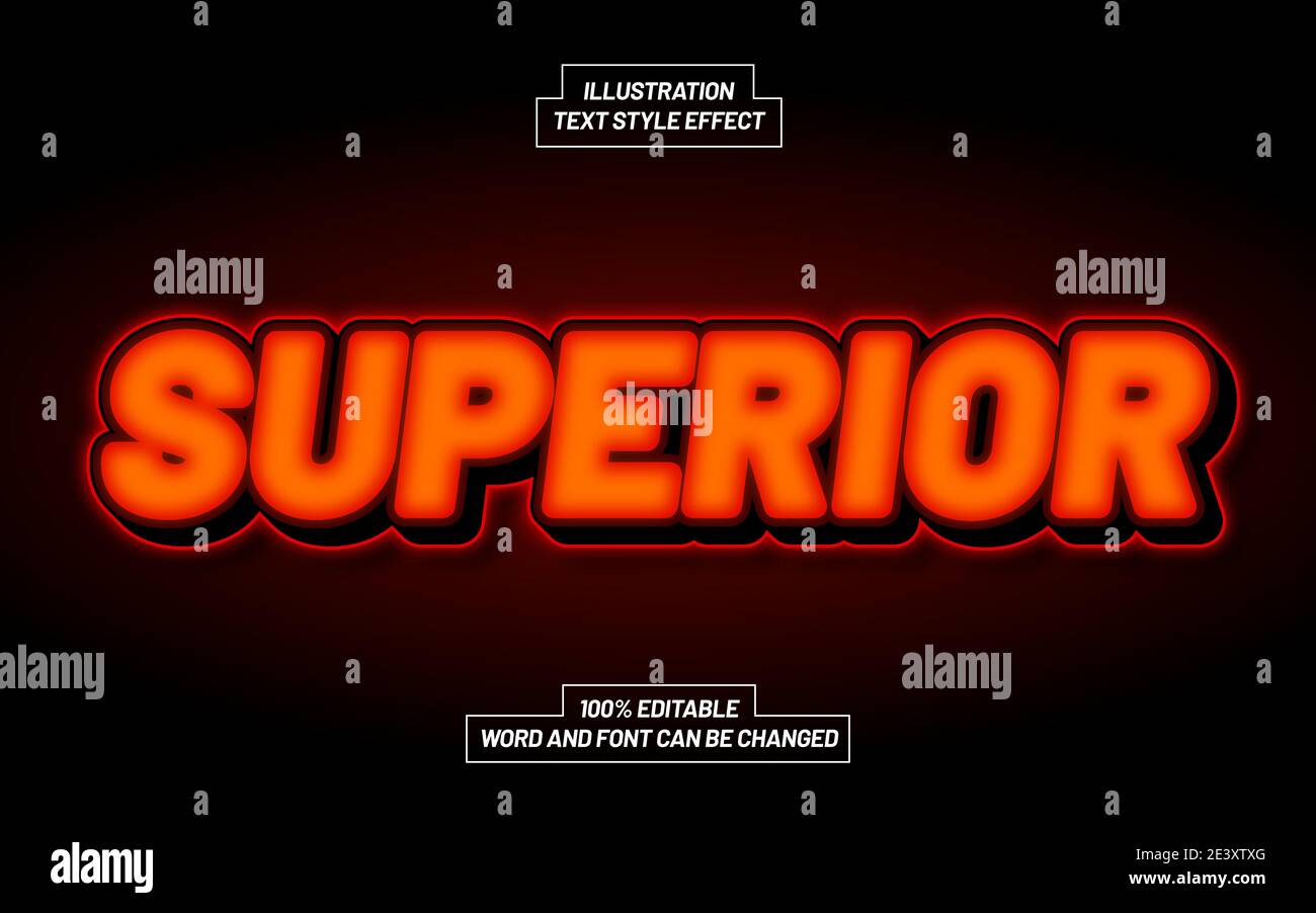Superior typography Stock Vector Images - Alamy