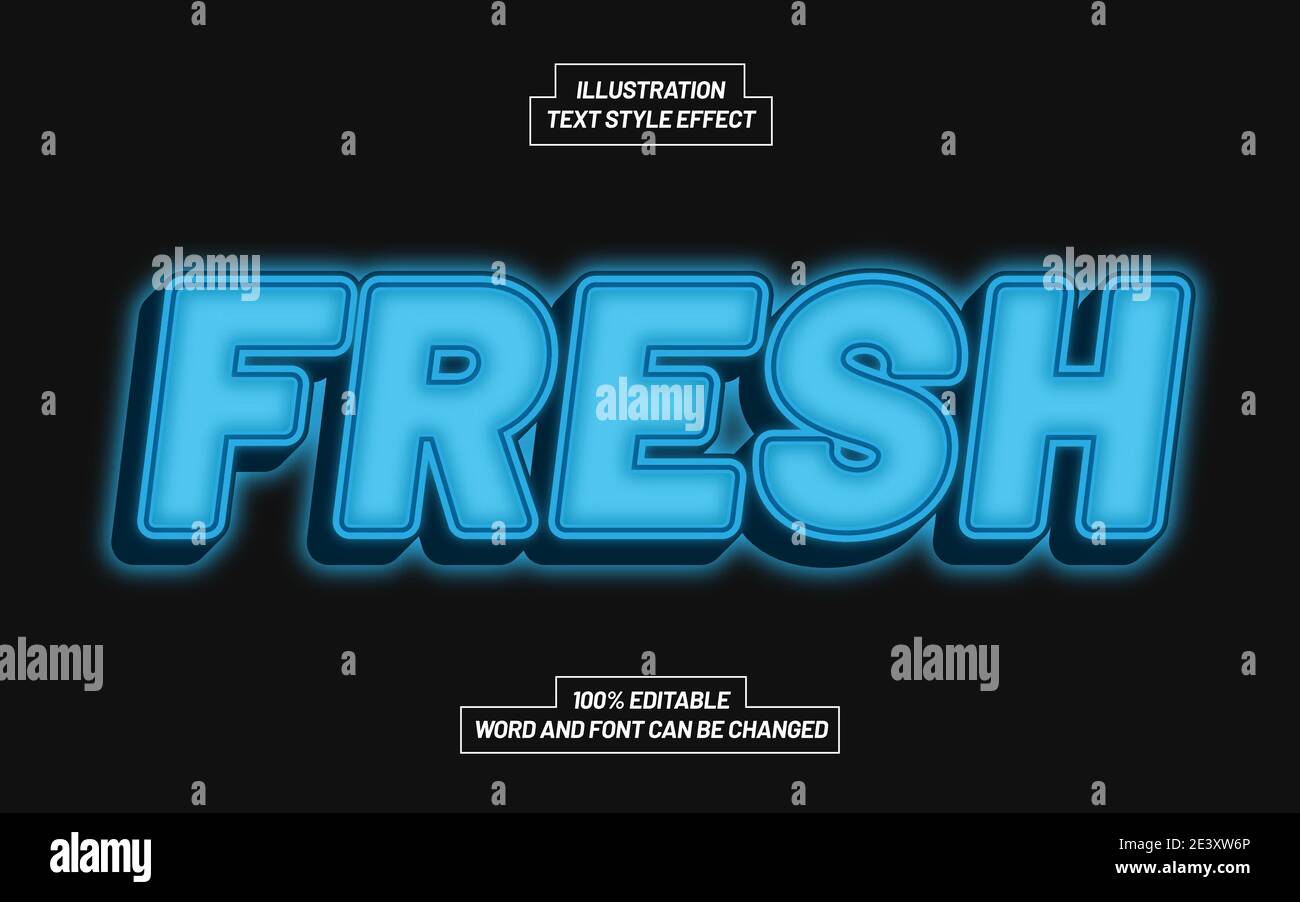 Fresh text effect editable vector hi-res stock photography and images ...