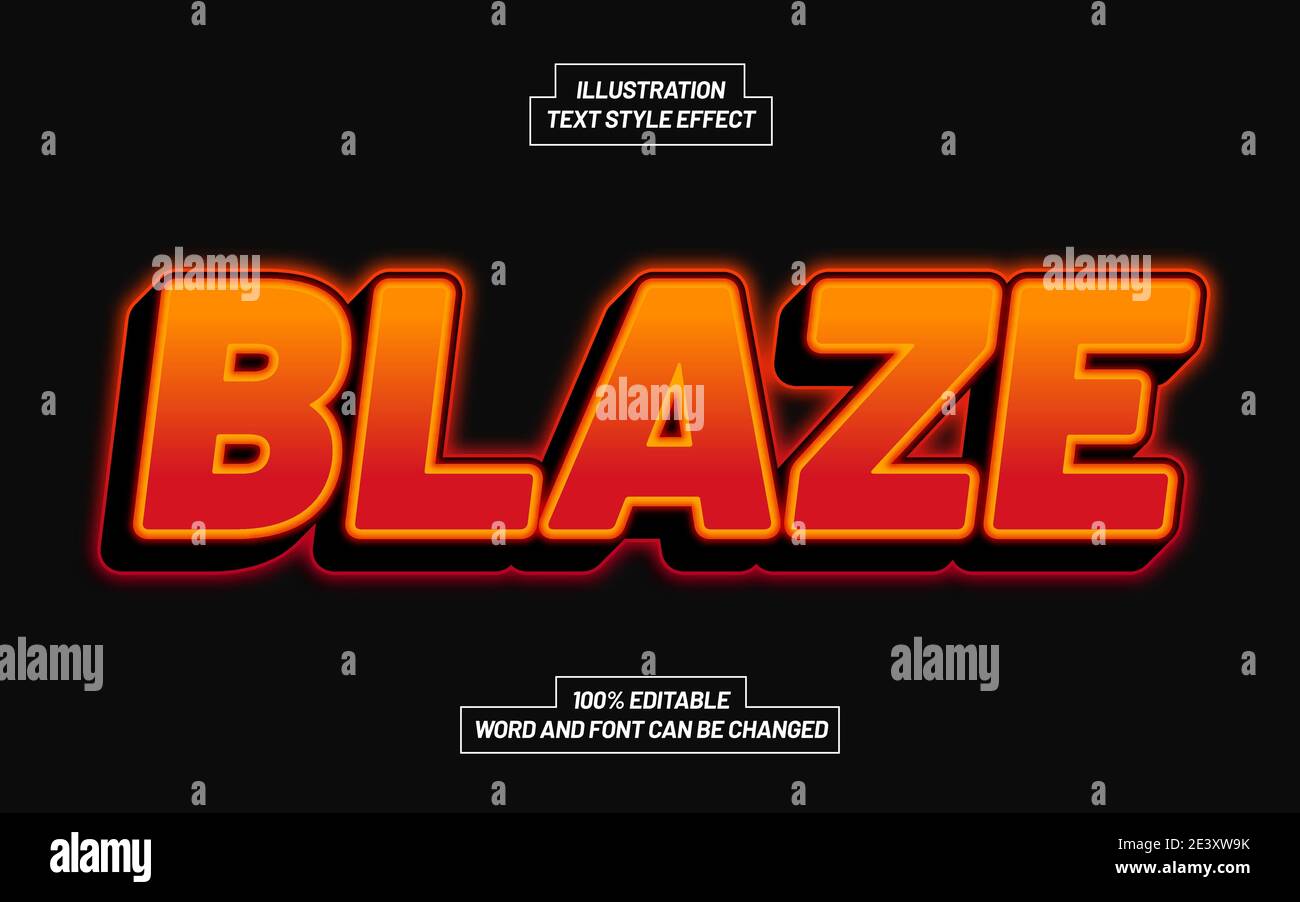 Blaze dynamic text hi-res stock photography and images - Alamy