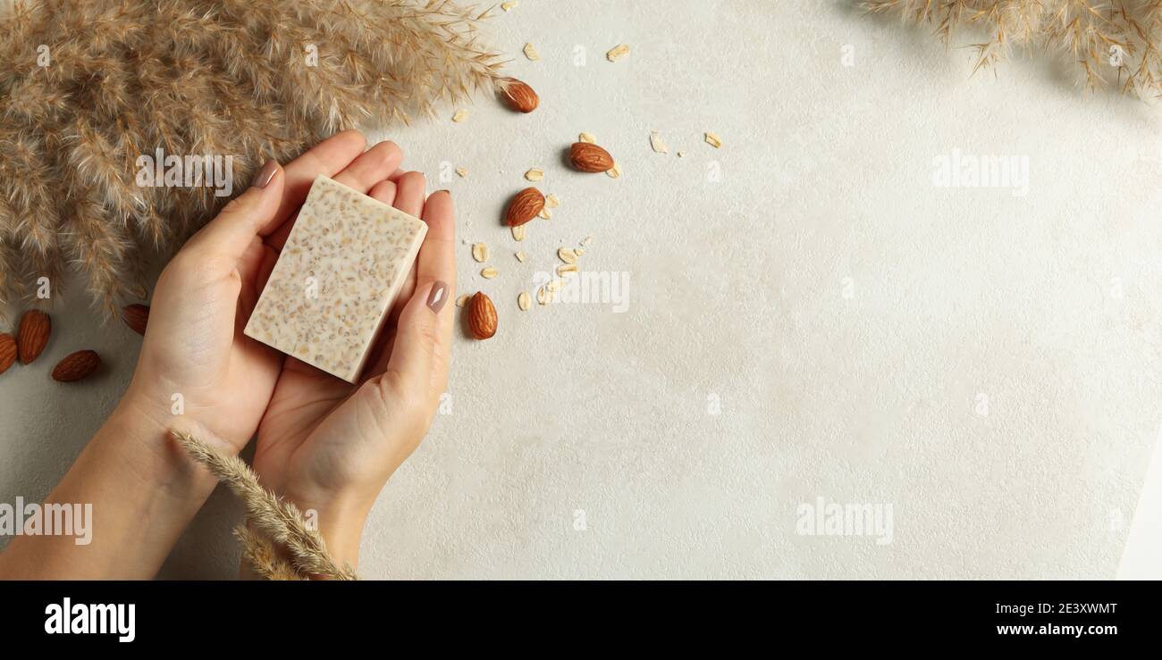 Bar of soap and female hi-res stock photography and images - Alamy
