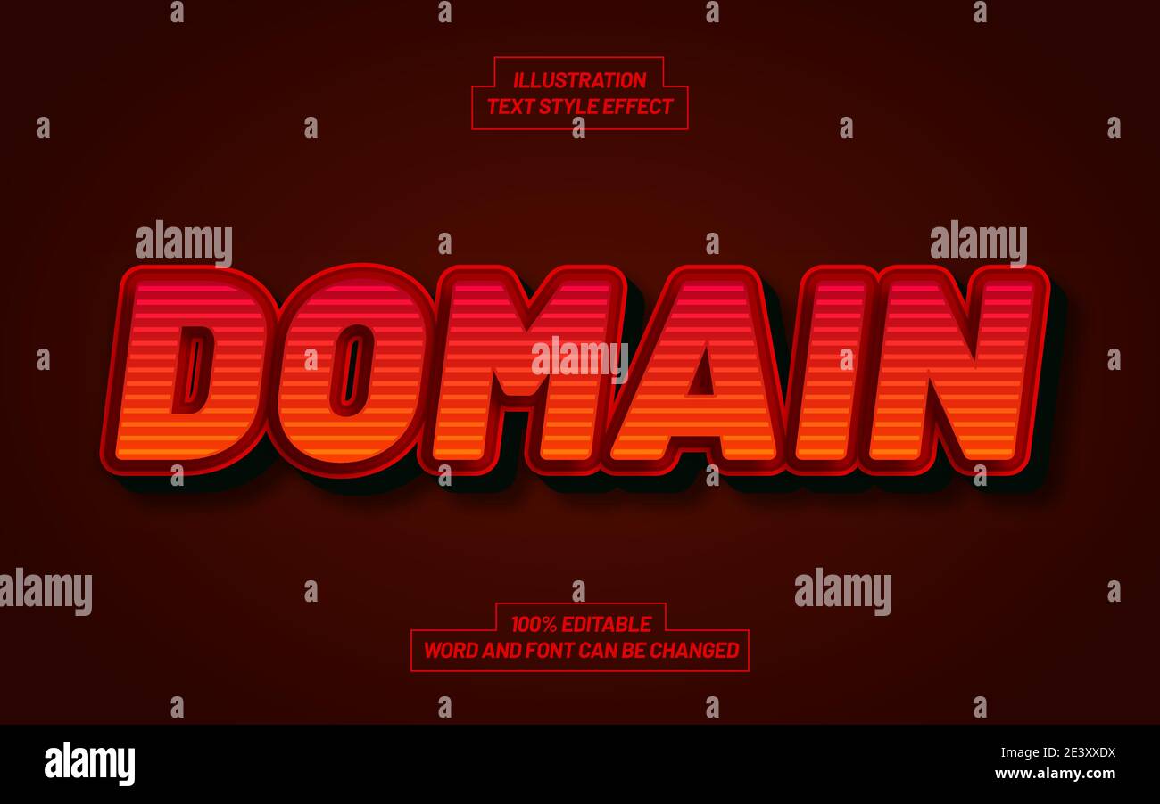 Simple domain text Stock Vector Images - Alamy