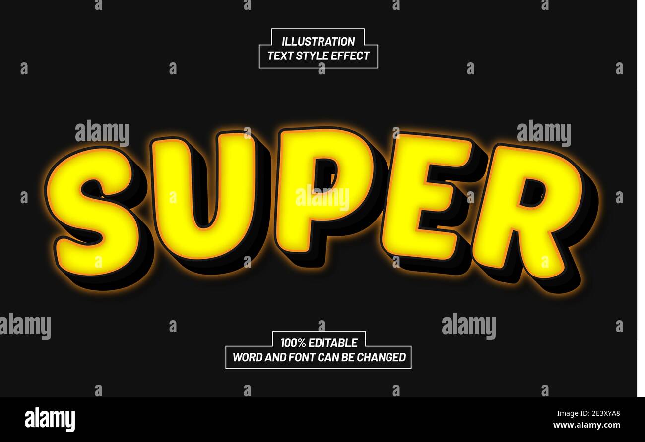 Super Light Text Style Effect Stock Vector Image Art Alamy super-light-text-style-effect-stock-vector-image-art-alamy