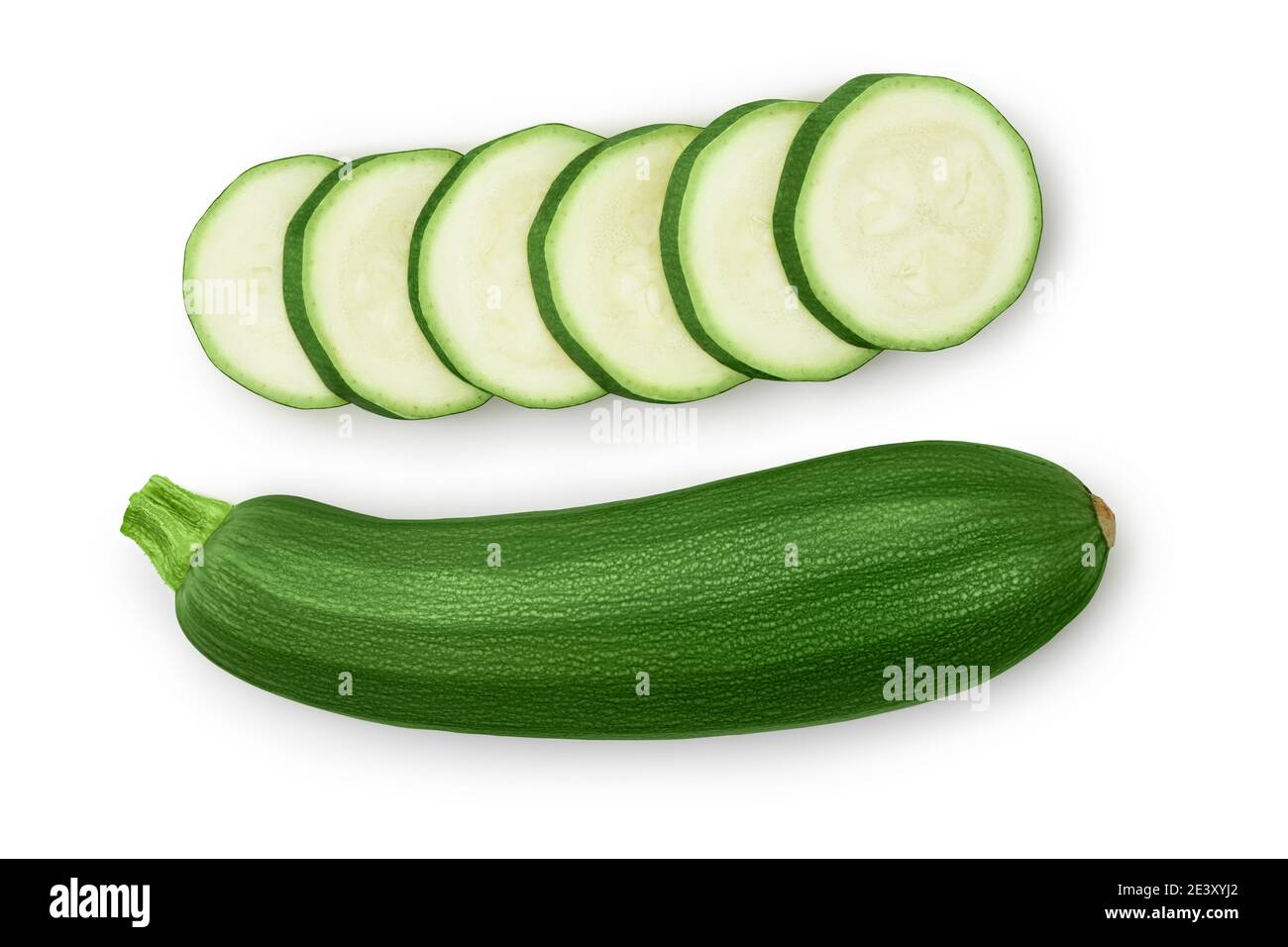 Fresh whole zucchini isolated on white background with clipping path ...