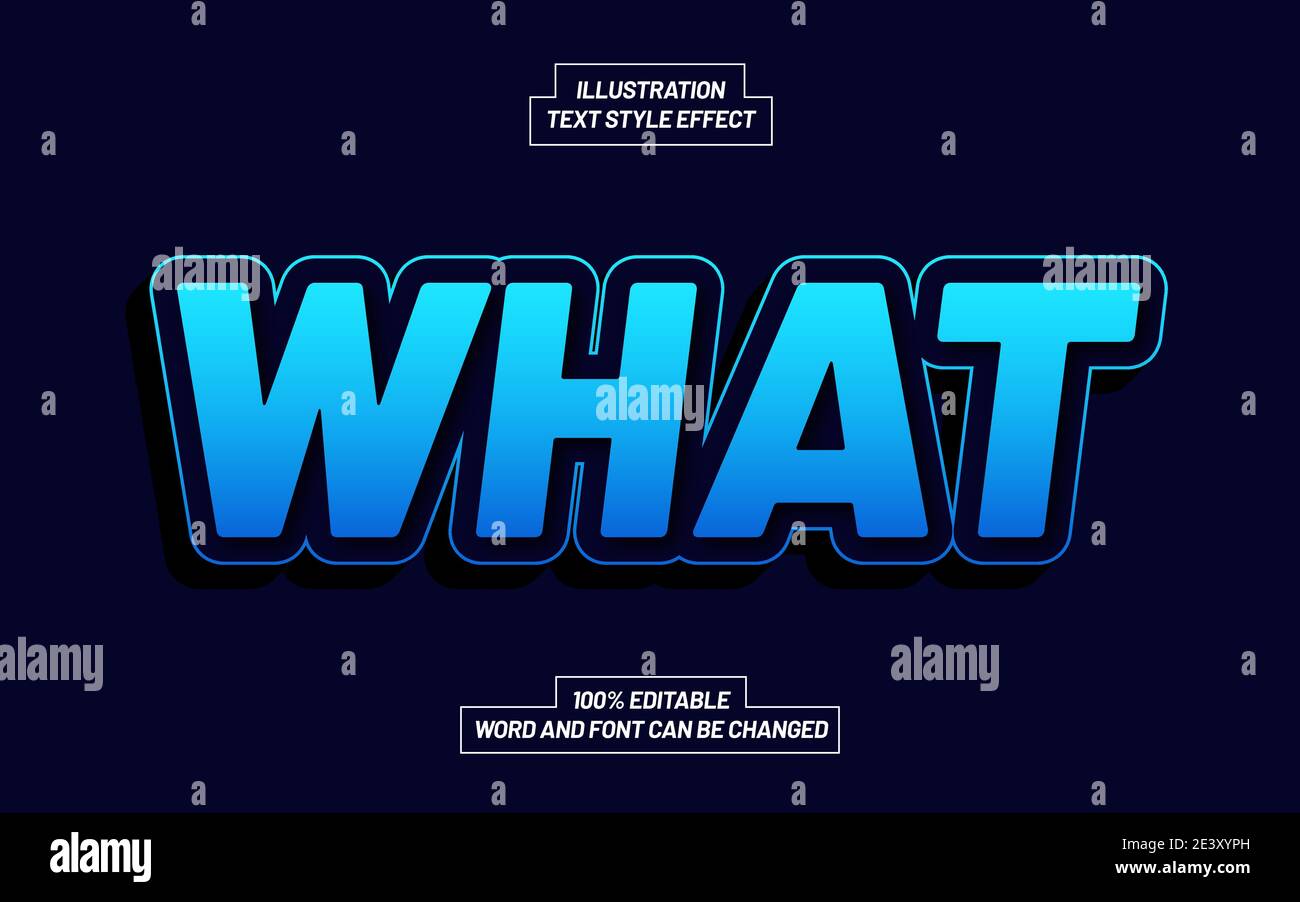 Retro text effect illustrator hi-res stock photography and images - Alamy