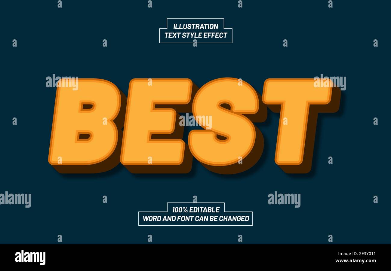 Best Text Style Effect Stock Vector Image & Art - Alamy