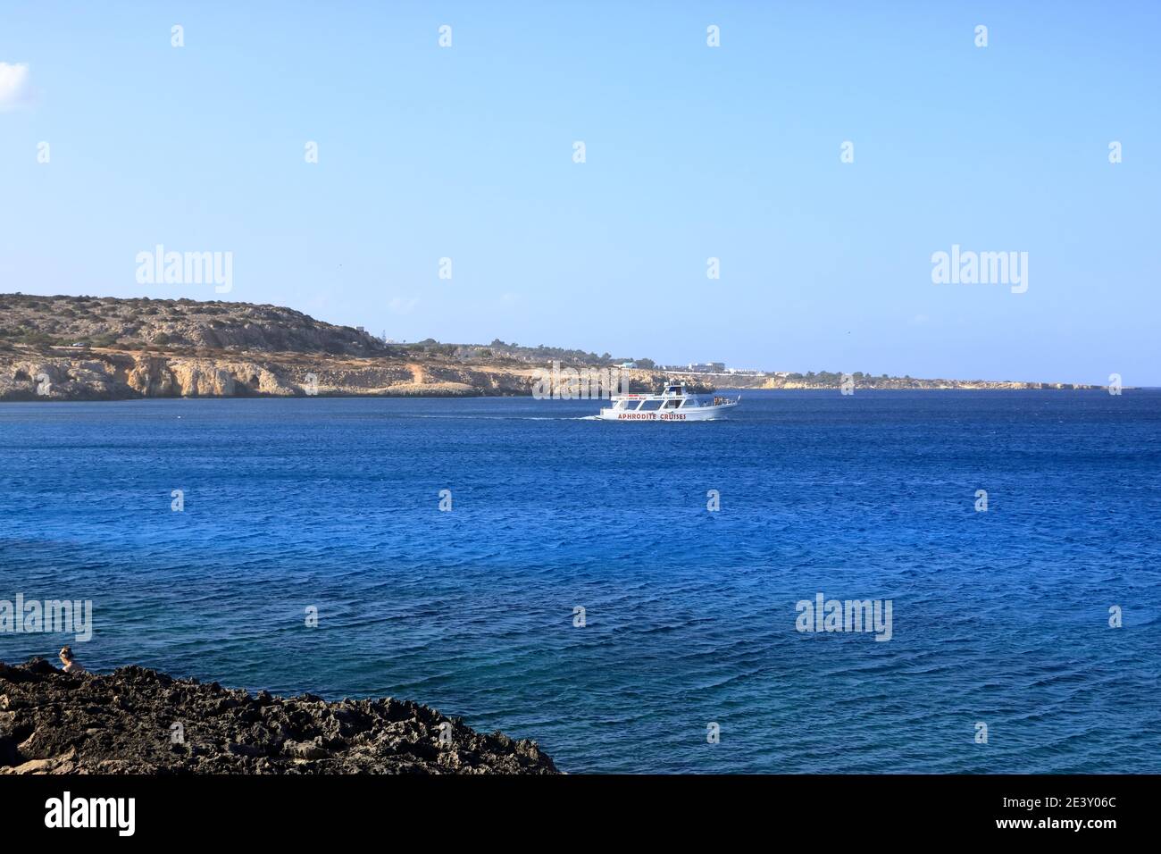 Cape Greco and the blue lagoon near agia napa in Cyprus Stock Photo - Alamy