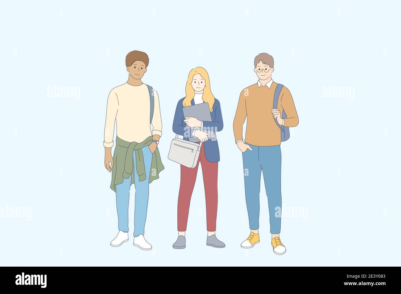 Students and friendship concept Stock Vector Image & Art - Alamy