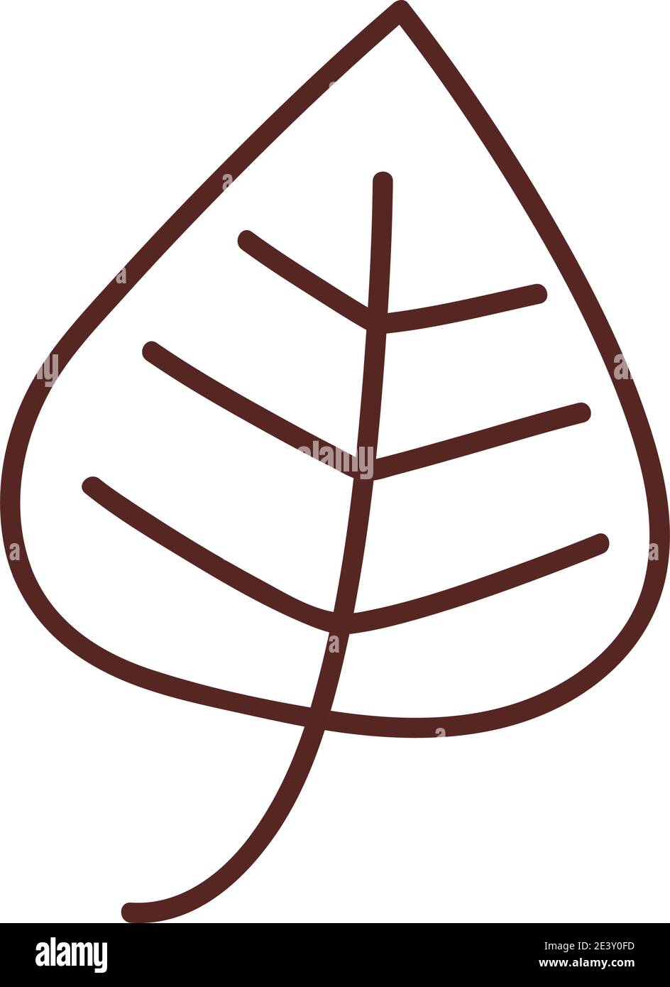 leaf line style symbol design of Plant natural floral theme Vector ...