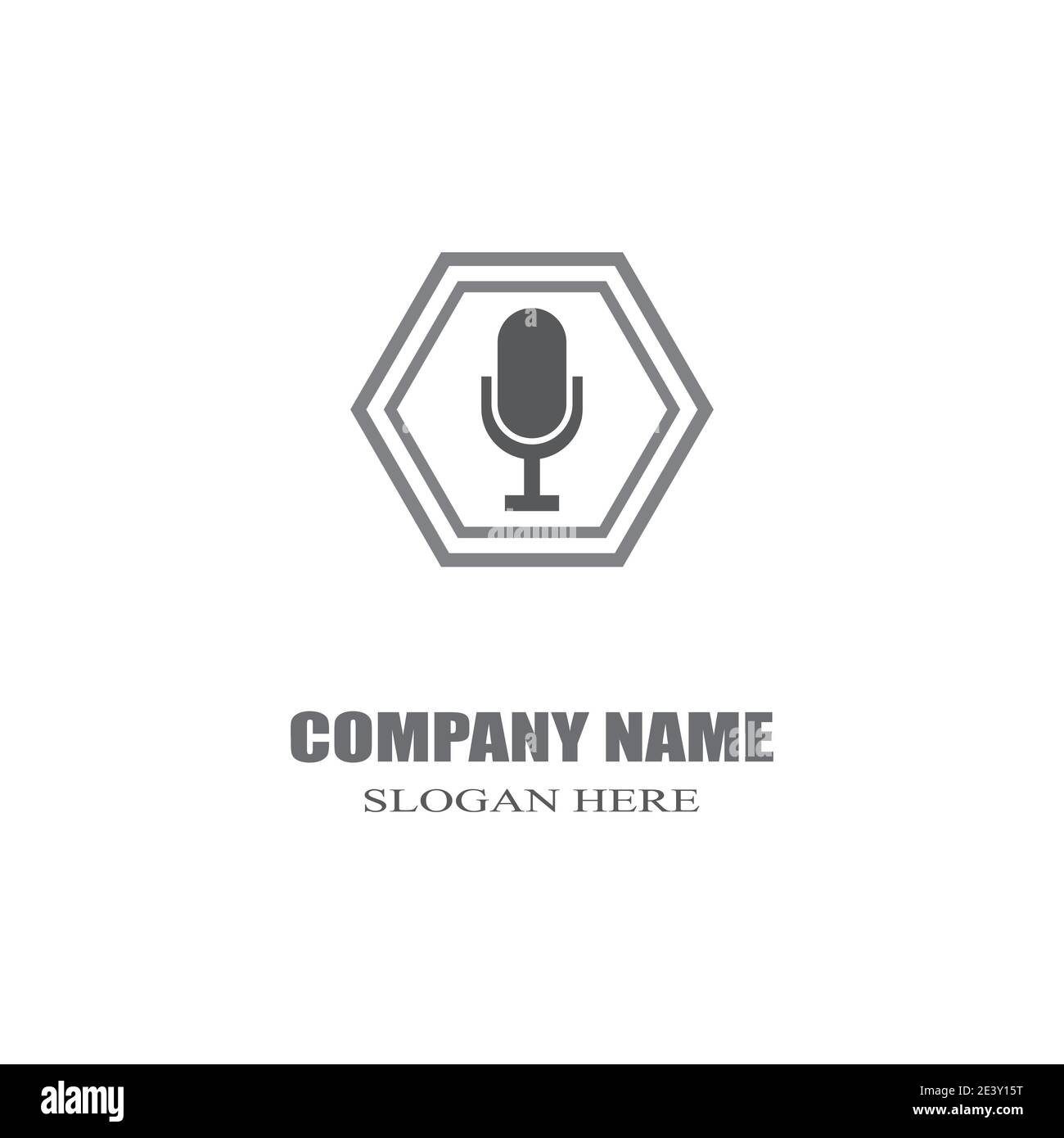 Microphone Logo Template vector symbol nature Stock Vector Image & Art ...