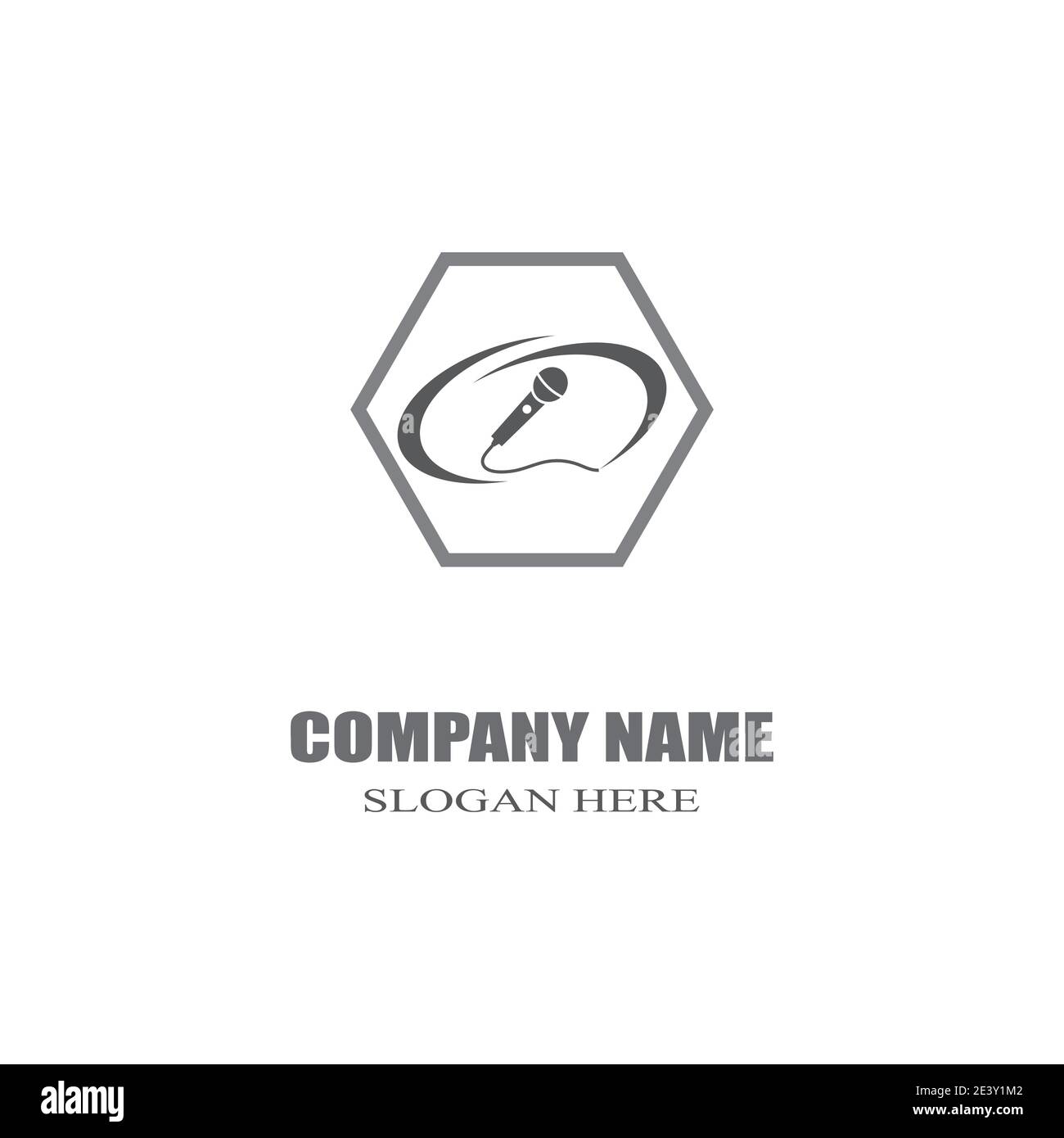 Microphone Logo Template vector symbol nature Stock Vector Image & Art ...