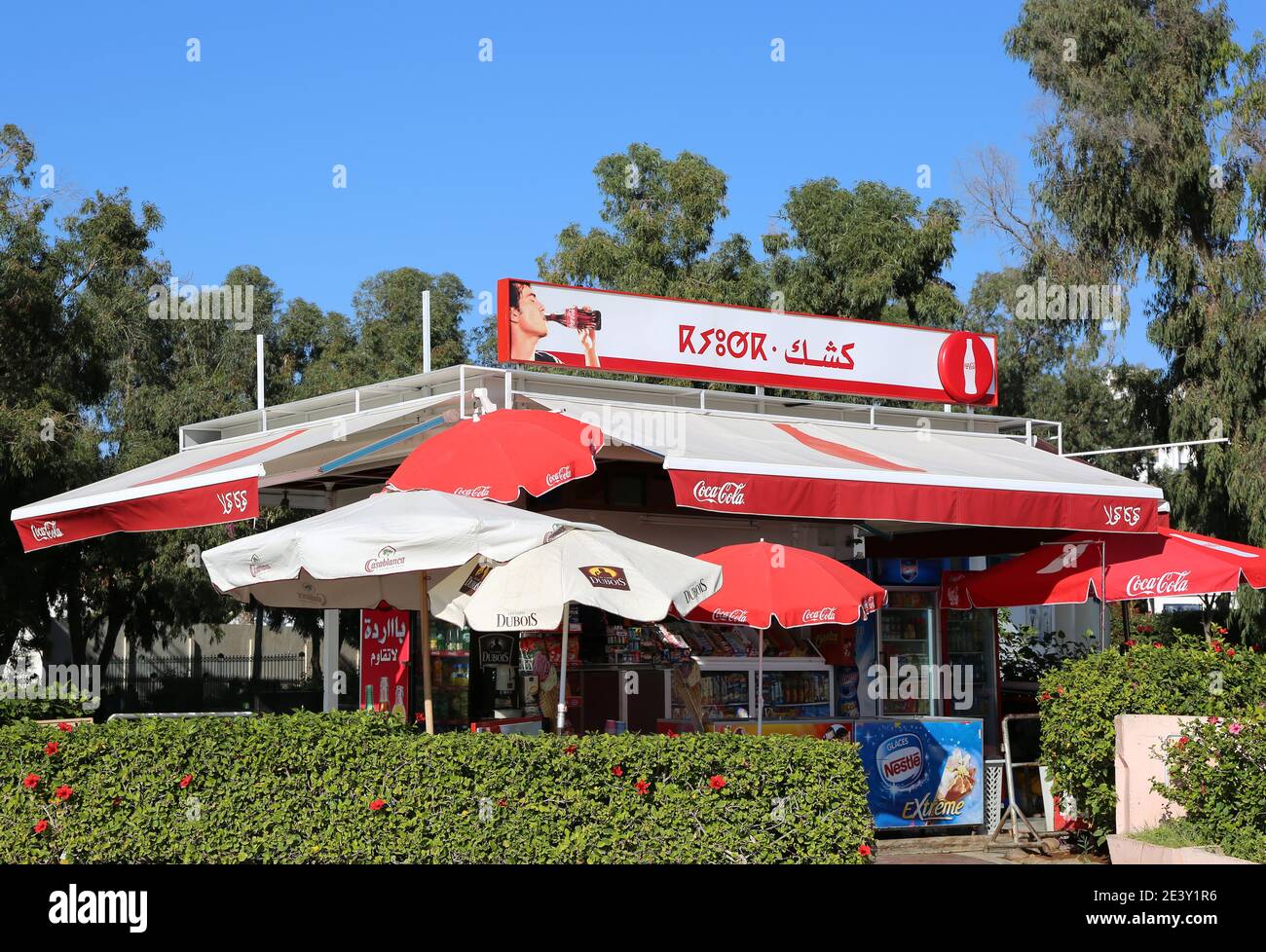 Moroccan Kiosk sells Coffee,beer,ice cream and Coca Cola and snacks ...
