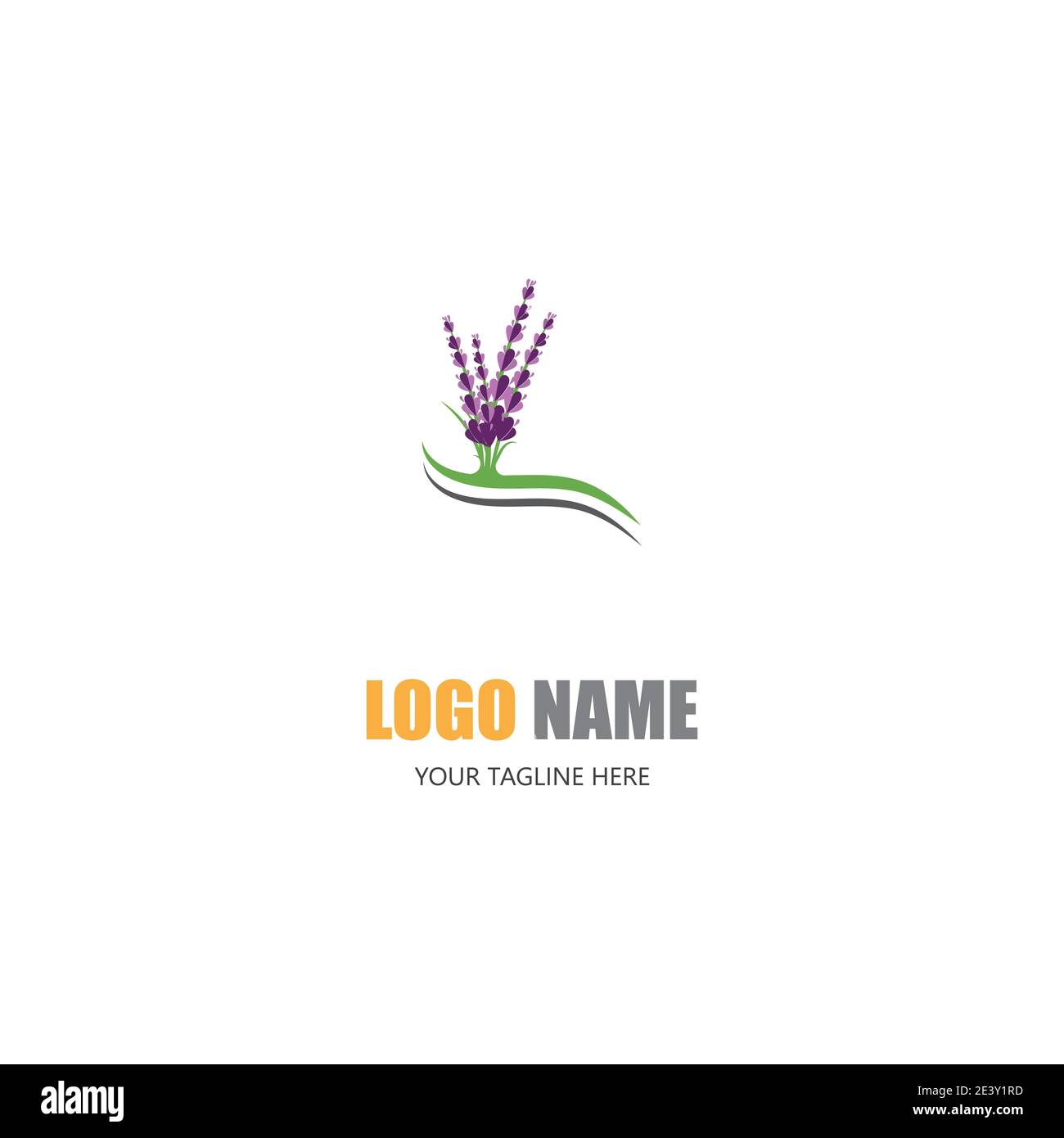 Lavender Logo Template vector symbol nature Stock Vector Image & Art ...