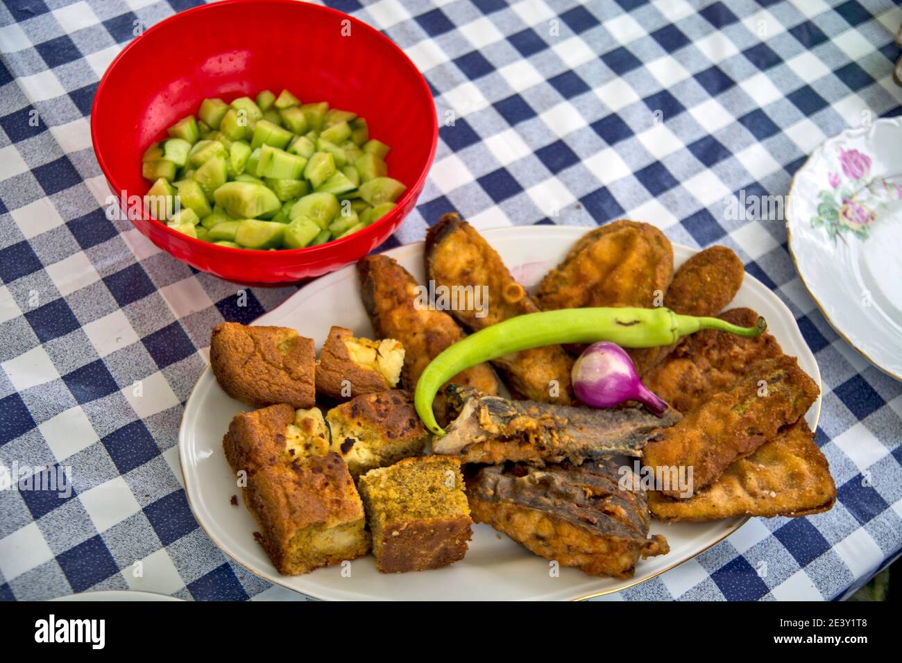 Still life food fish table hi-res stock photography and images - Alamy