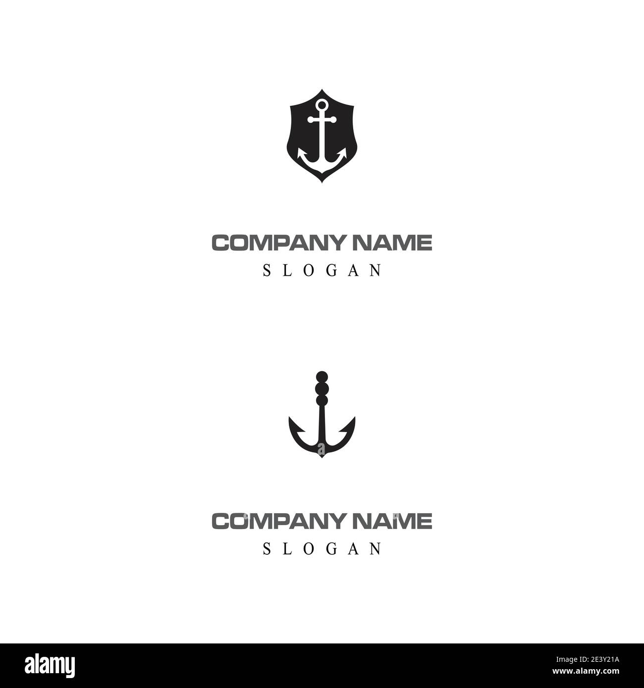 Anchor Logo Template vector symbol nature Stock Vector Image & Art - Alamy
