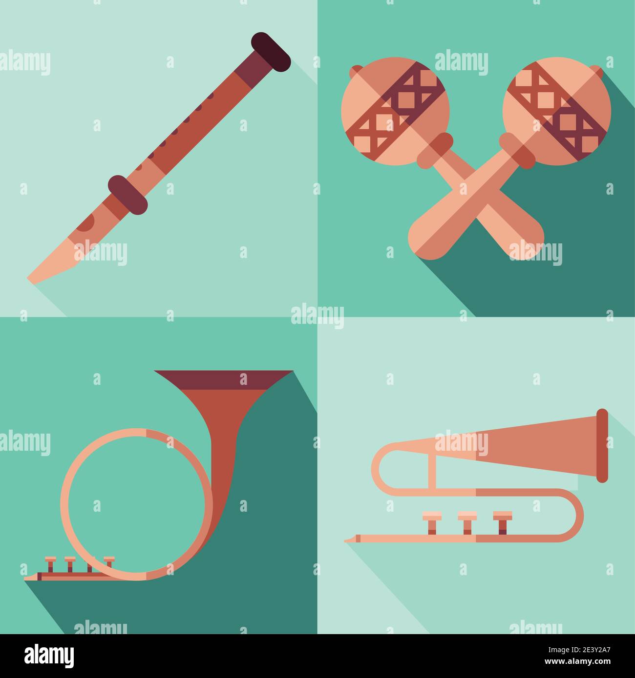 instruments symbol collection design, Music sound melody and song theme ...