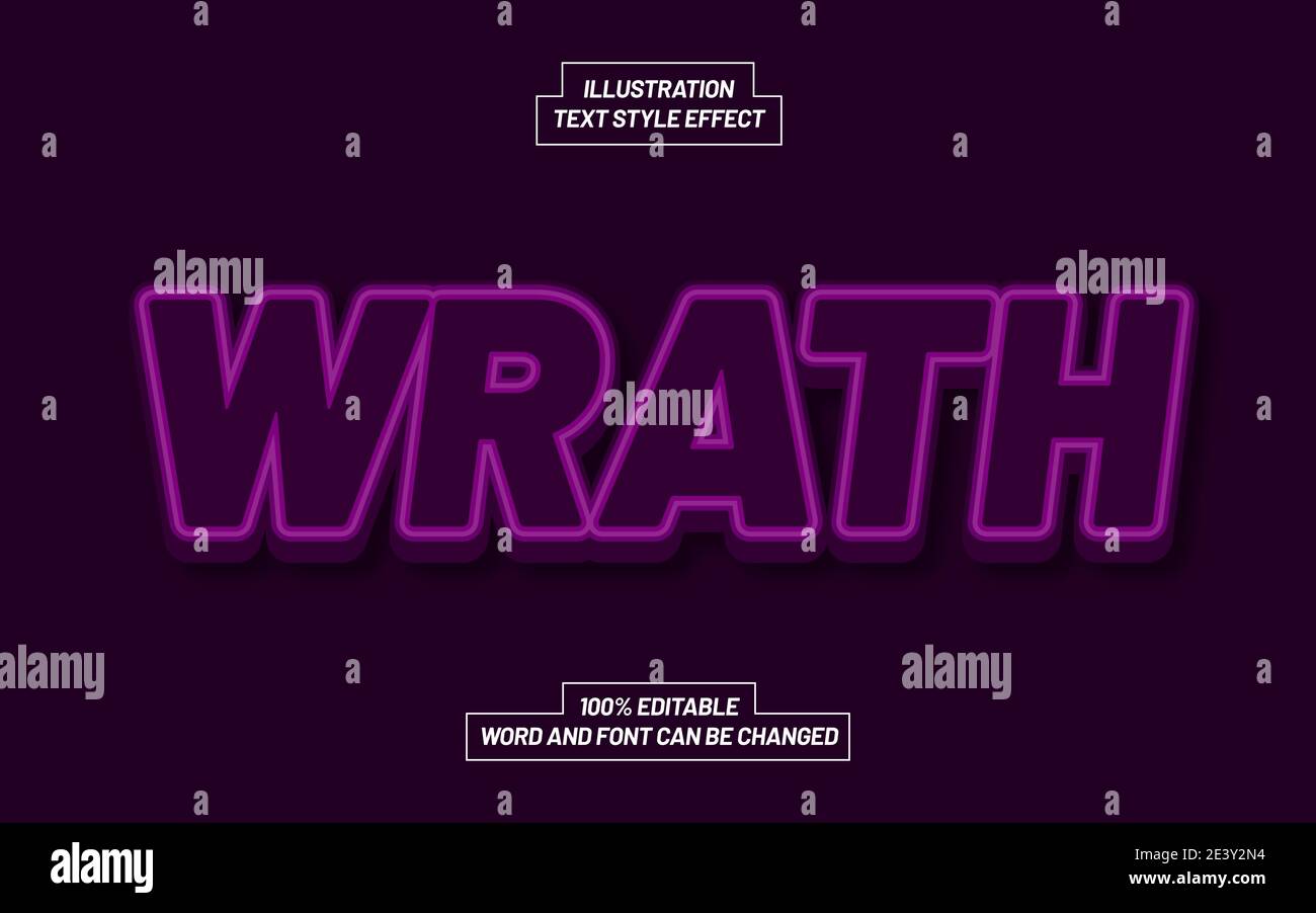 His wrath Stock Vector Images - Alamy