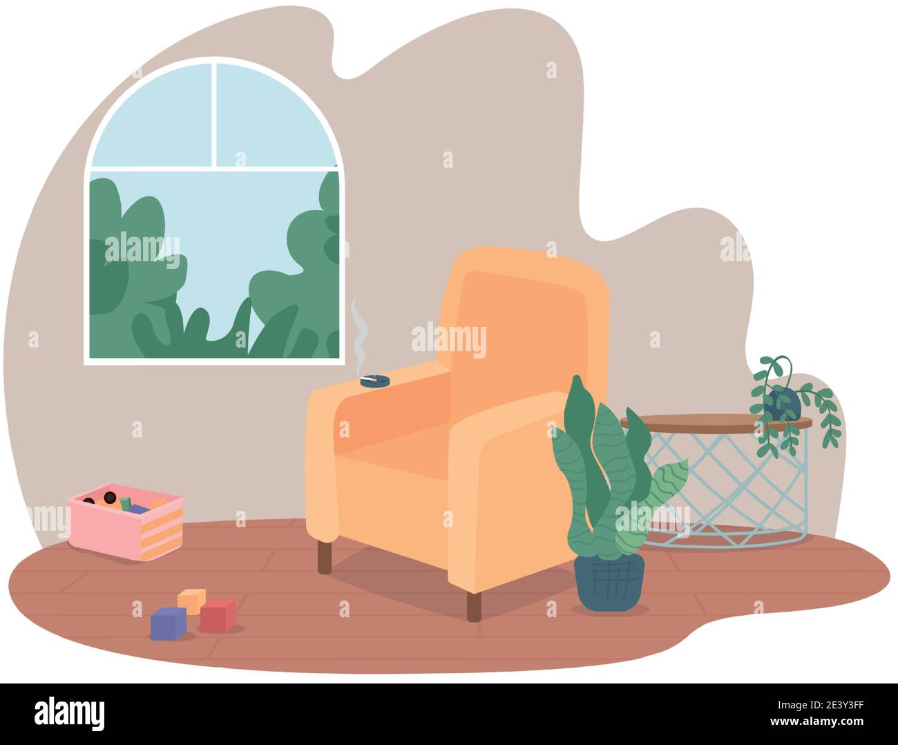 Smoking harm 2D vector web banner, poster Stock Vector Image & Art - Alamy