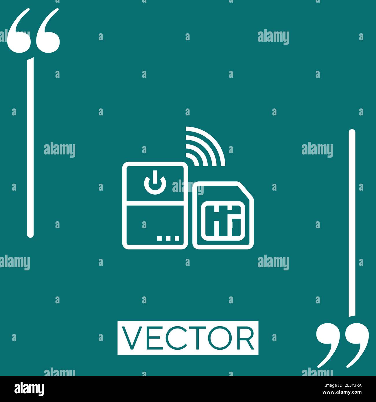 wifi vector icon Linear icon. Editable stroke line Stock Vector Image ...
