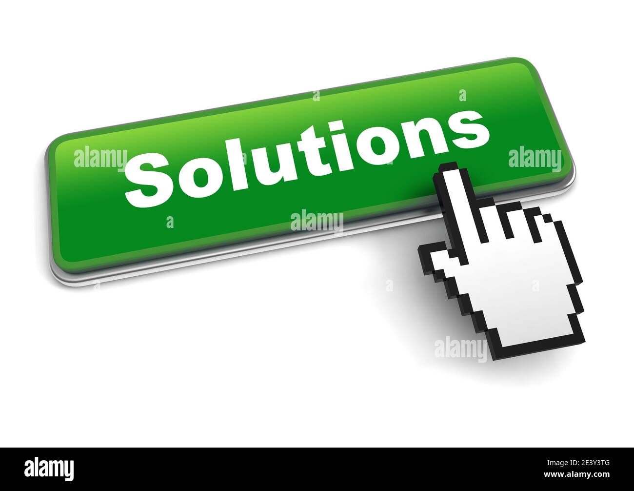 solutions concept 3d illustration isolated on white background Stock ...