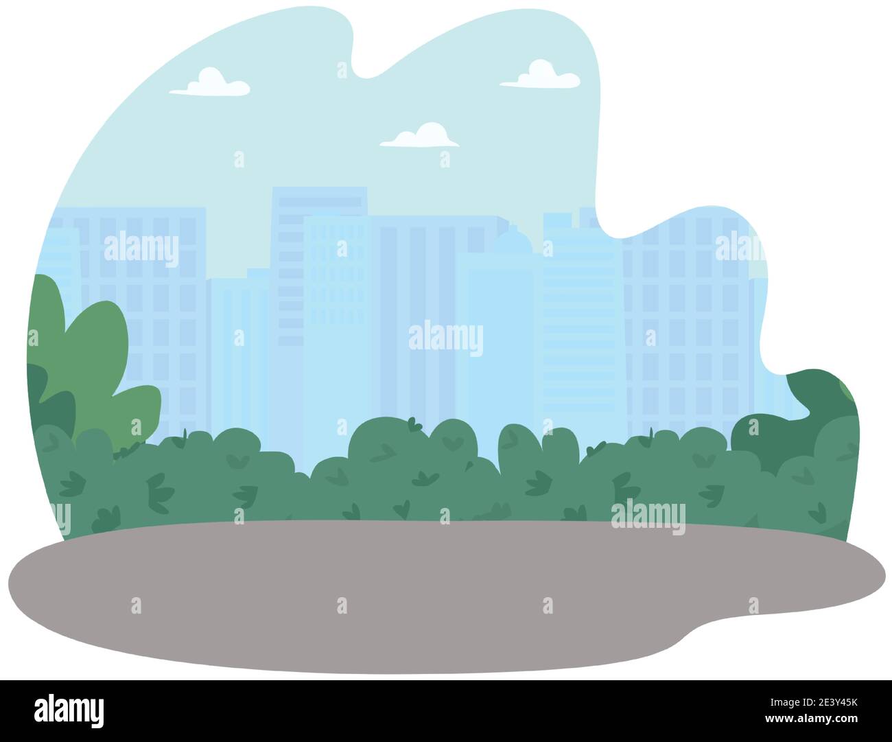 Public park 2D vector web banner, poster Stock Vector Image & Art - Alamy