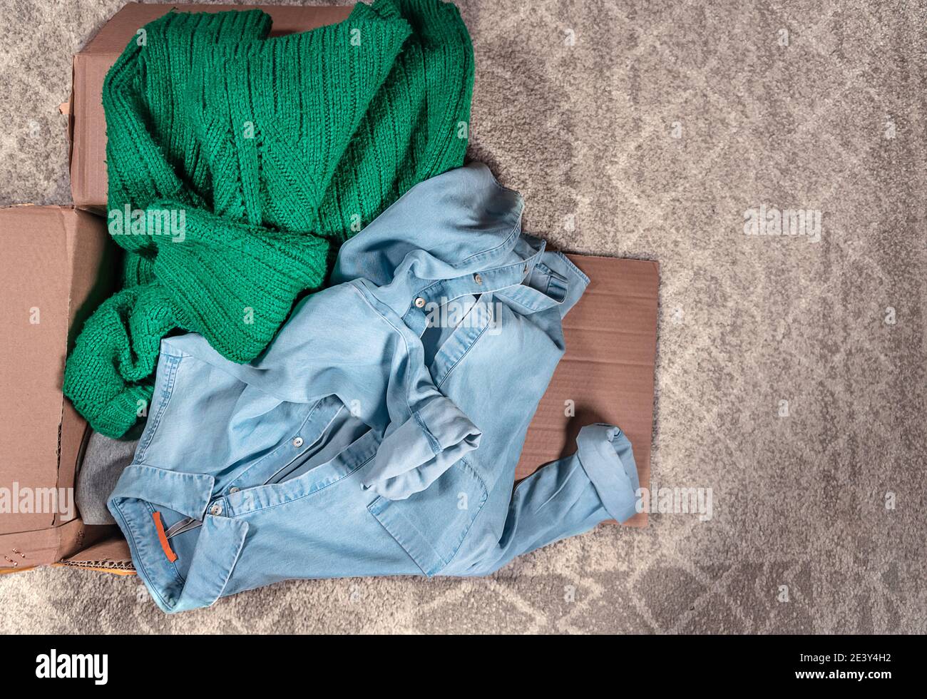 Clothing donation box hi-res stock photography and images - Alamy