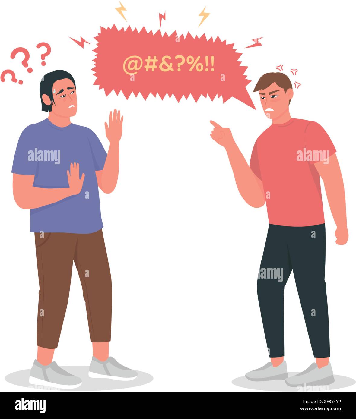 Men Arguing Stock Vector Images - Alamy
