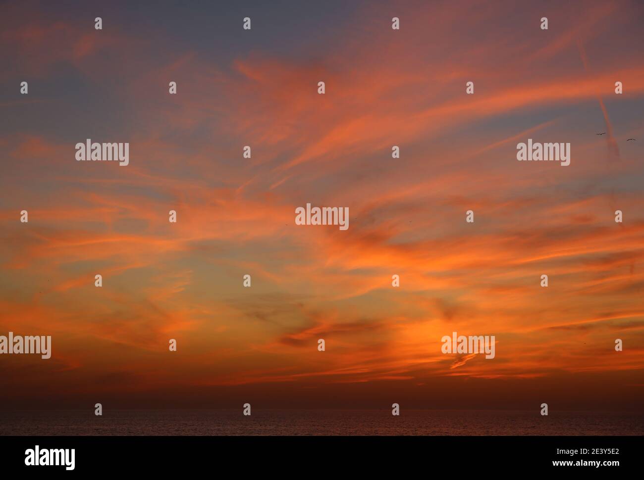 Sunset with colorful sky in Agadir, Morocco Stock Photo - Alamy