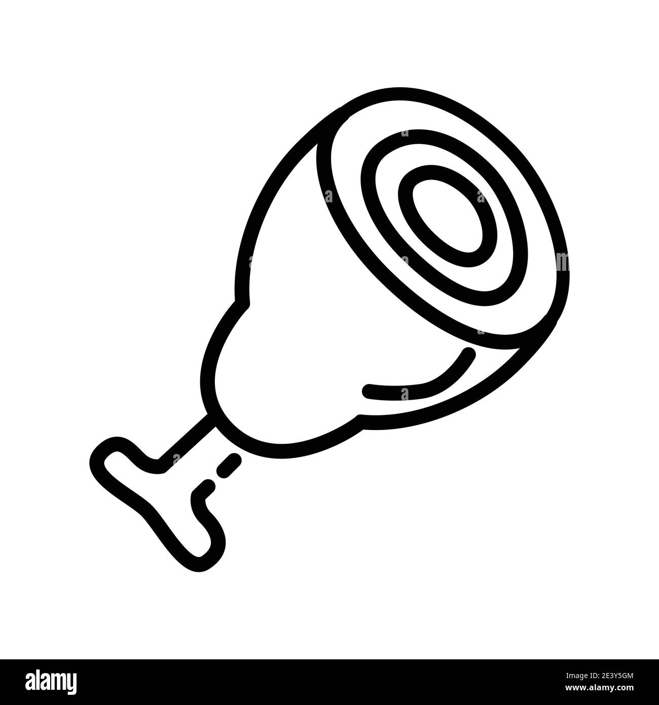 Ham Food Icon. Vector Design Illustration Sign Logo Stock Vector Image ...