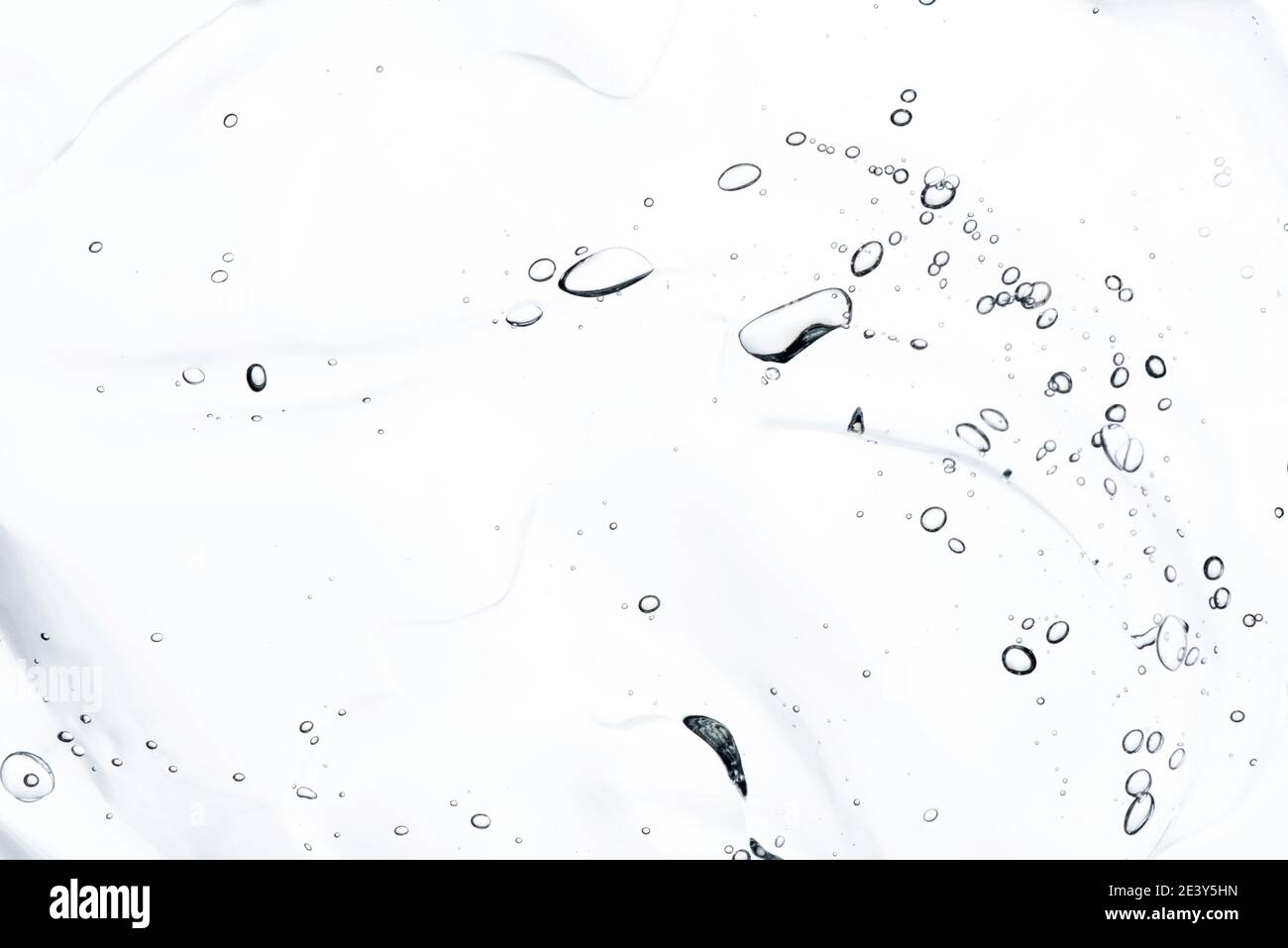 Transparent gel on a white background Stock Photo - Alamy