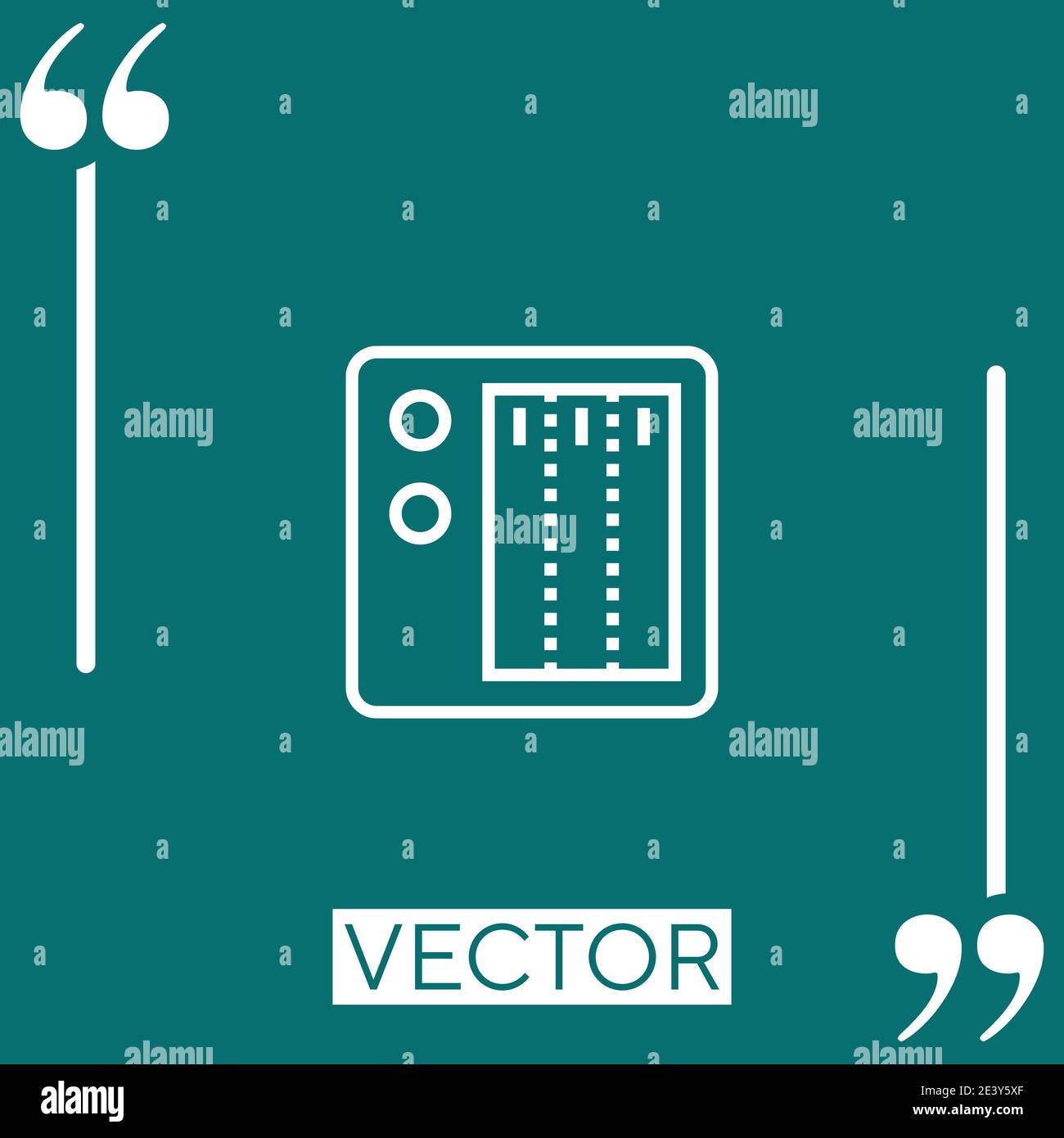 nas vector icon Linear icon. Editable stroke line Stock Vector Image ...