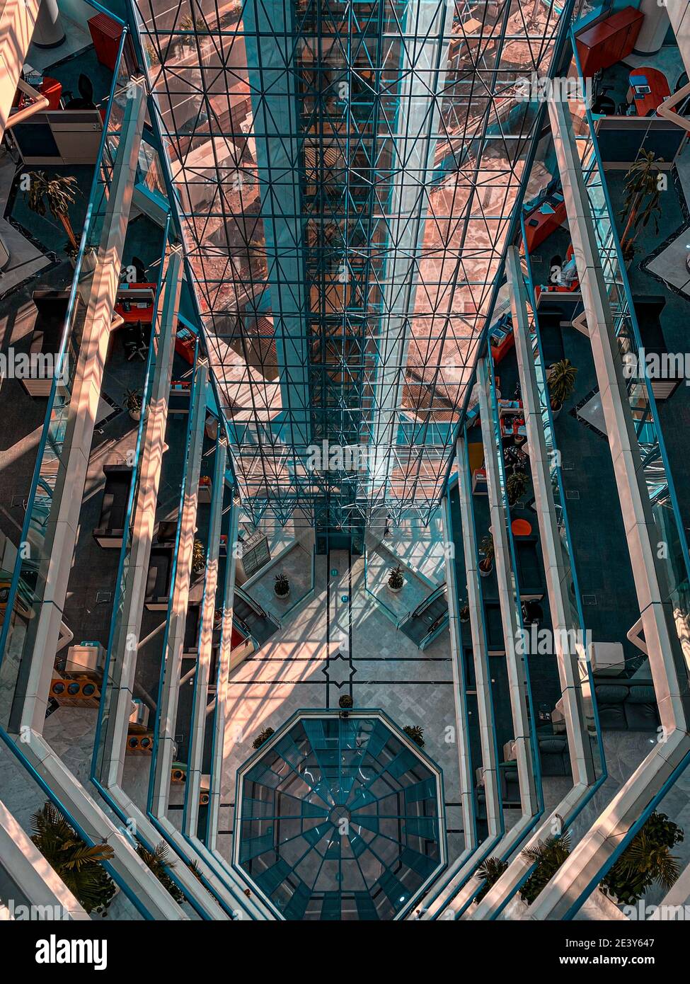 Interior of a skyscrapper building Stock Photo - Alamy