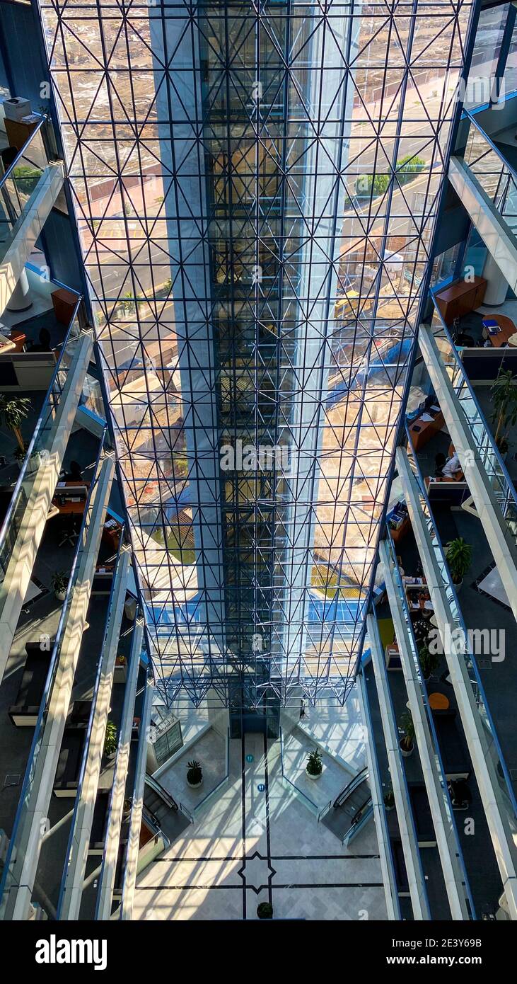 Interior of a skyscrapper building Stock Photo - Alamy