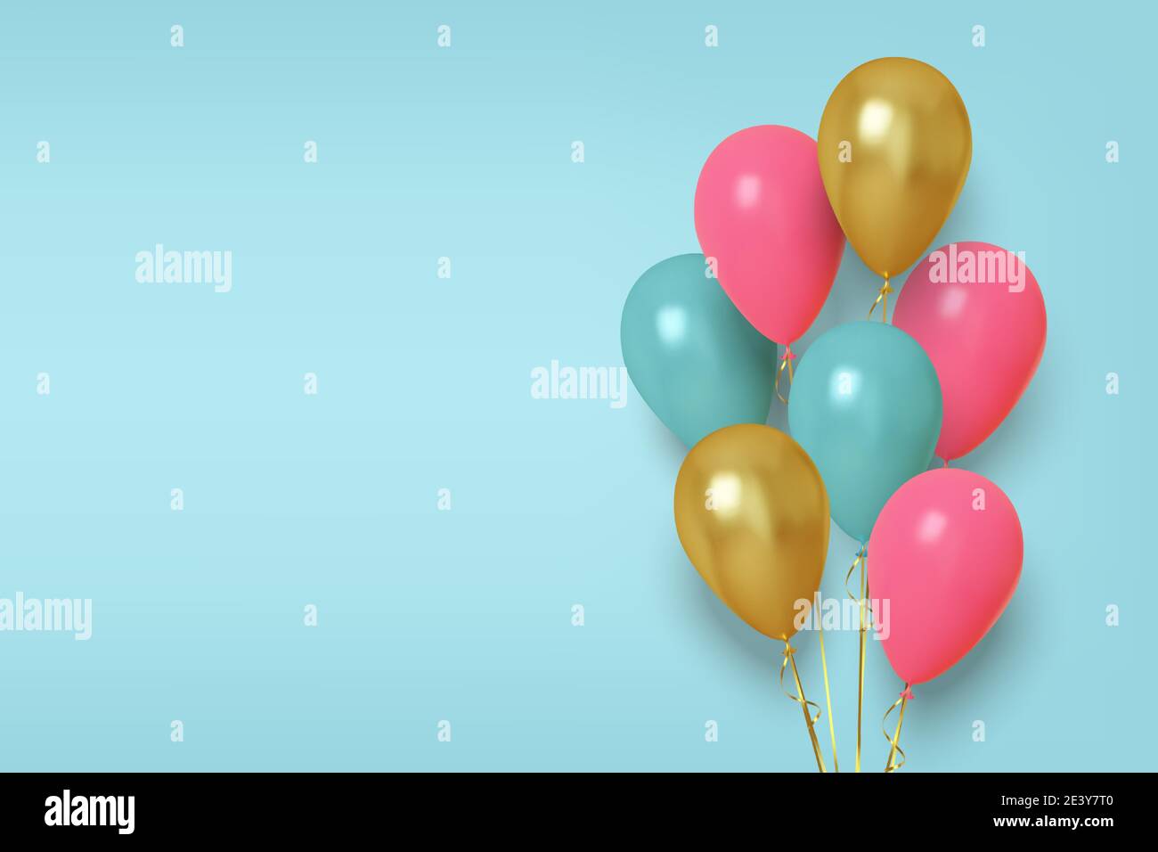 Realistic happy birthday concept Stock Vector Images - Alamy