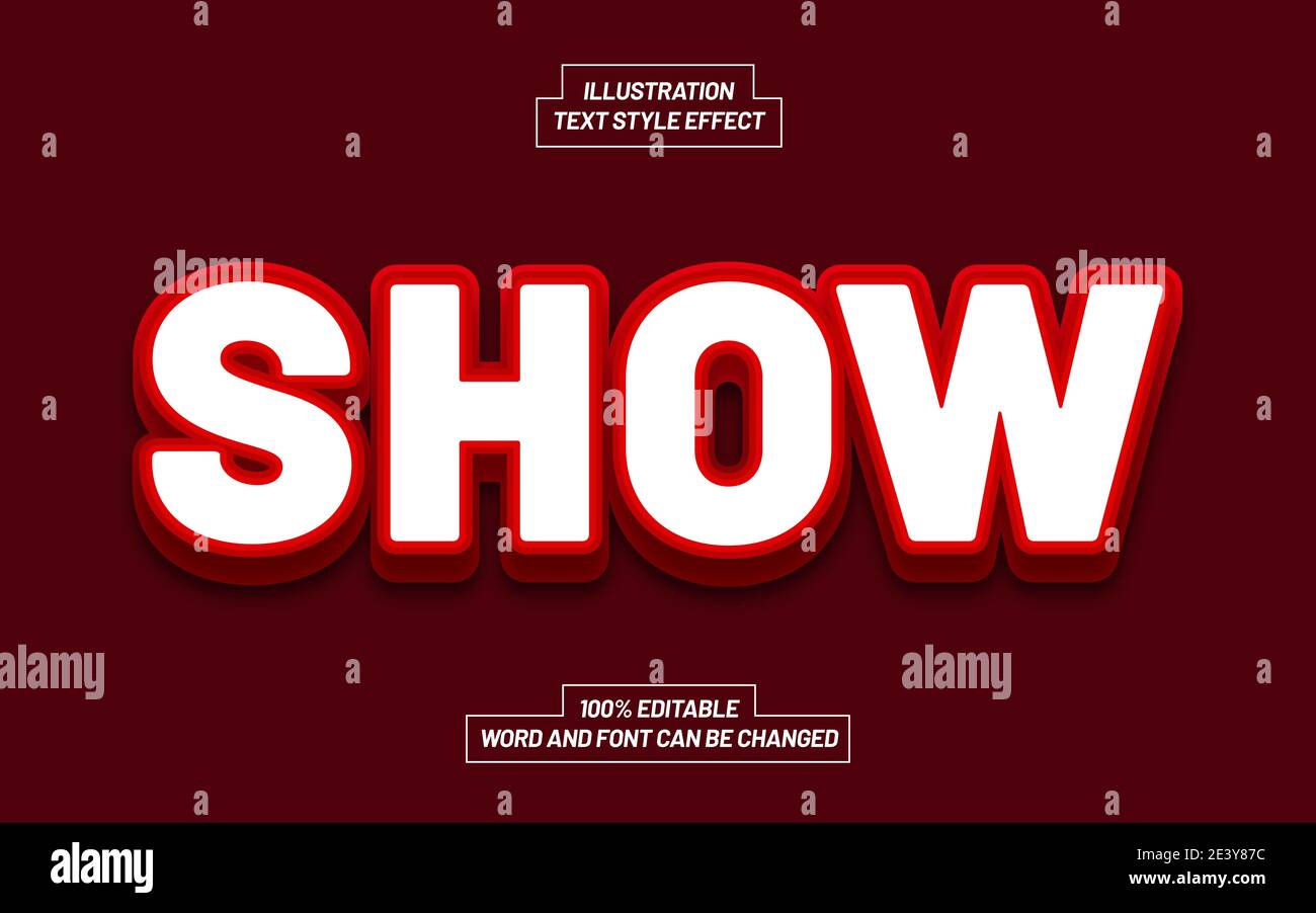 Show text effect hi-res stock photography and images - Alamy