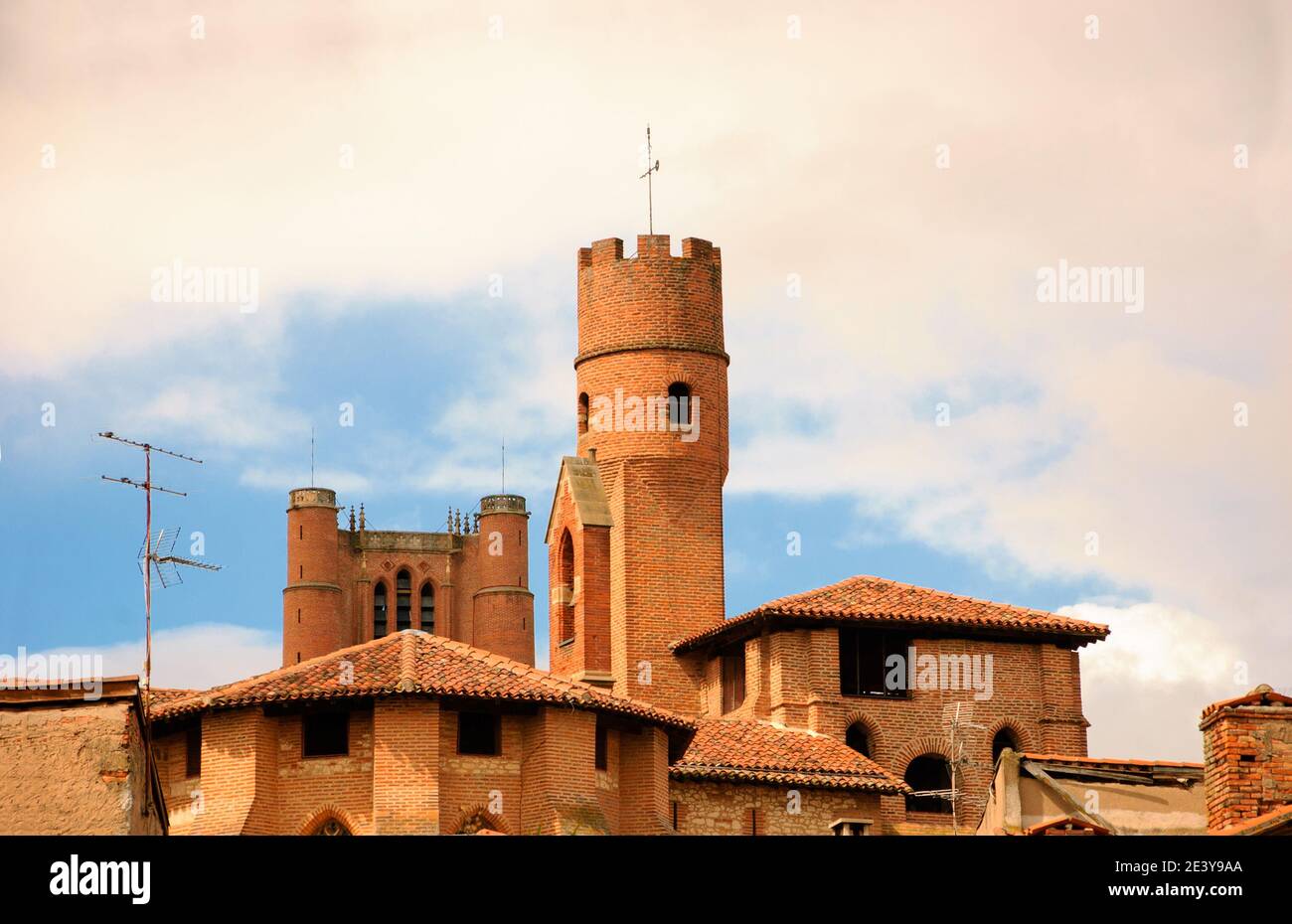 Roofs of medieval town of Albi (France Stock Photo - Alamy