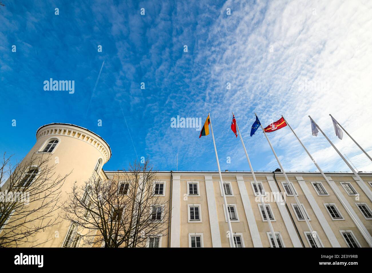 ISM University and Flags Stock Photo - Alamy
