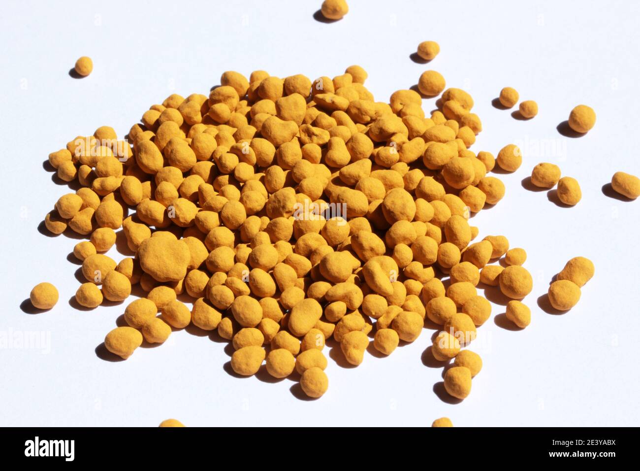 powder food colors on a white background Stock Photo - Alamy